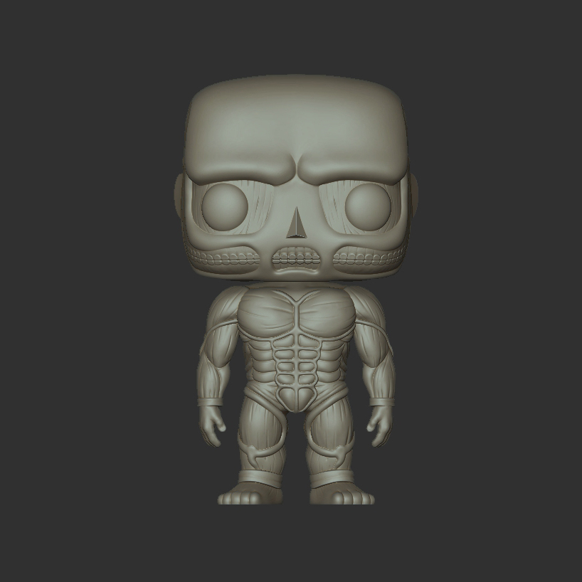 👾 Colossal Titan Funko Pop - Attack on Titan・ 3D File for ・Cults