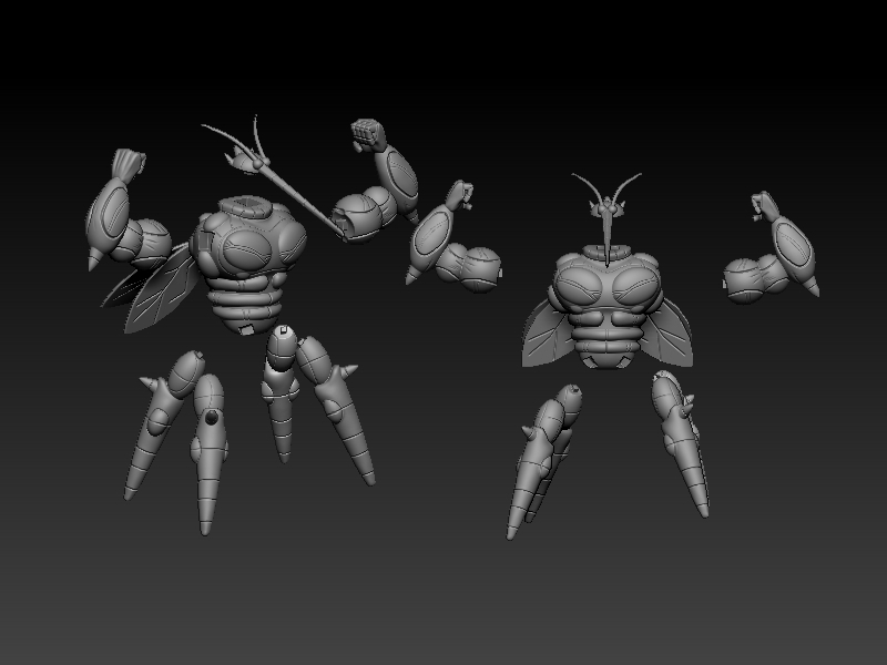 🐉 Pokemon - Buzzwole(with cuts and as a whole)・ OBJ File for ・Cults