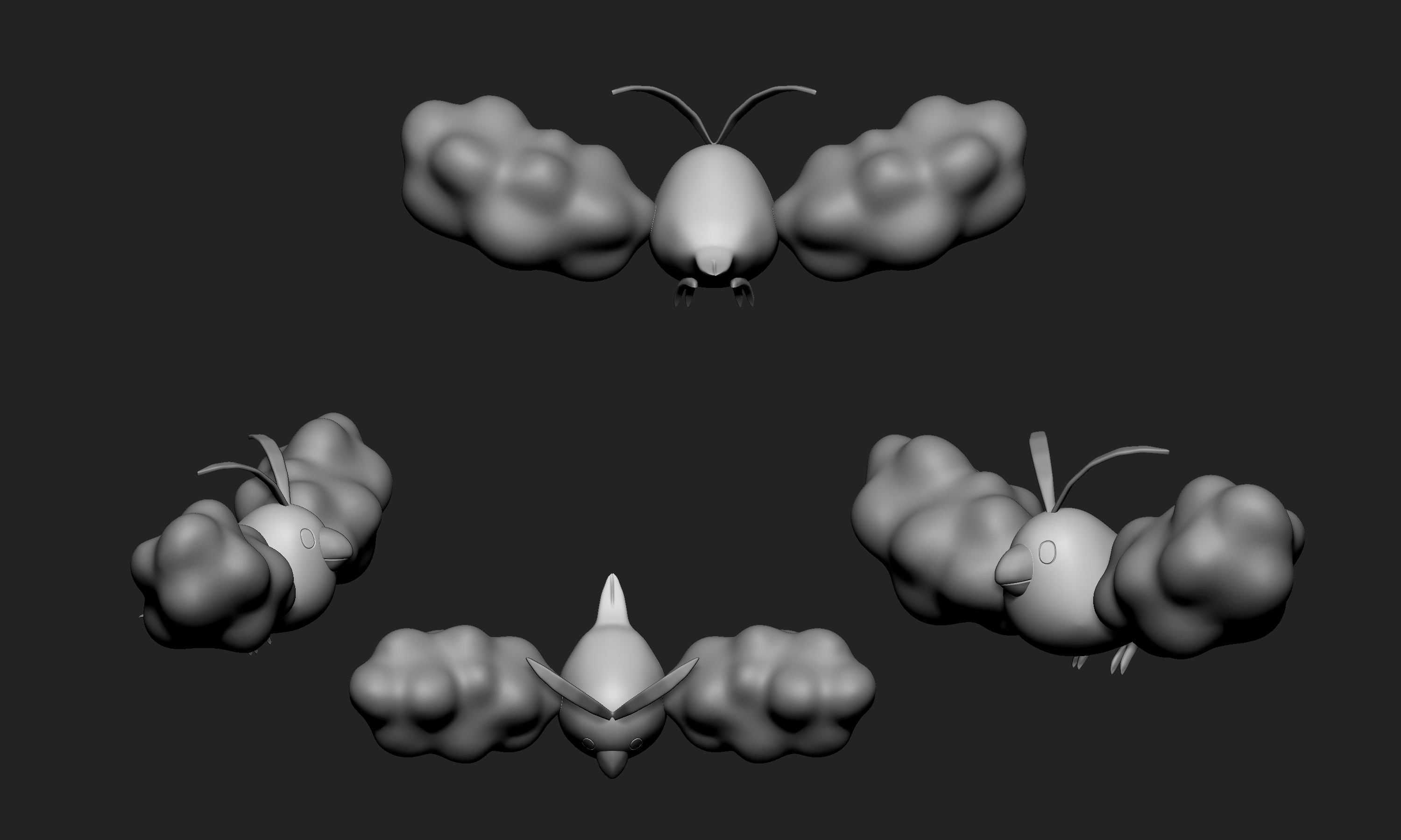 STL file Pokemon - Swablu 🐉 ・3D print model to download・Cults
