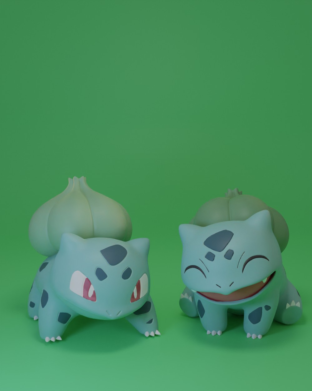 arquivo STL Pokemon - Bulbasaur( 2 poses diferentes) 🐉 ・modelo de ...