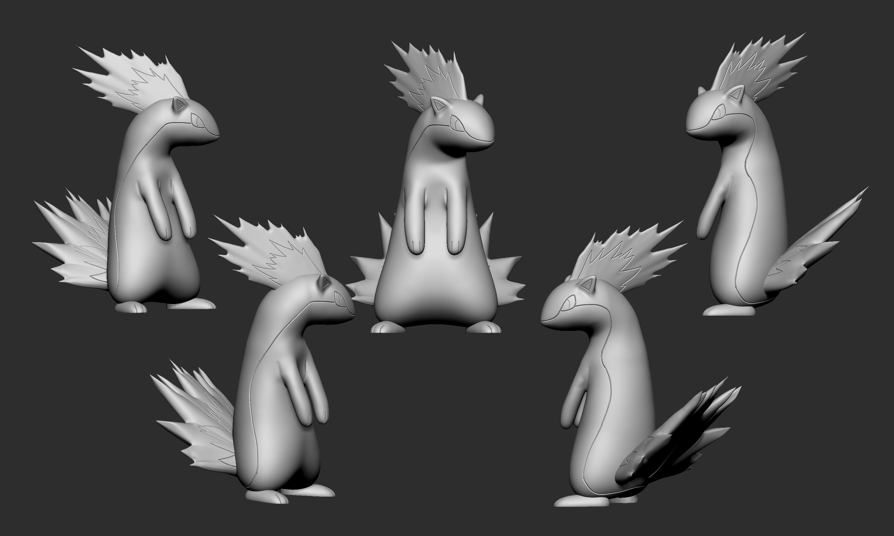 STL file Pokemon - Quilava 🐉 ・Design to download and 3D print・Cults