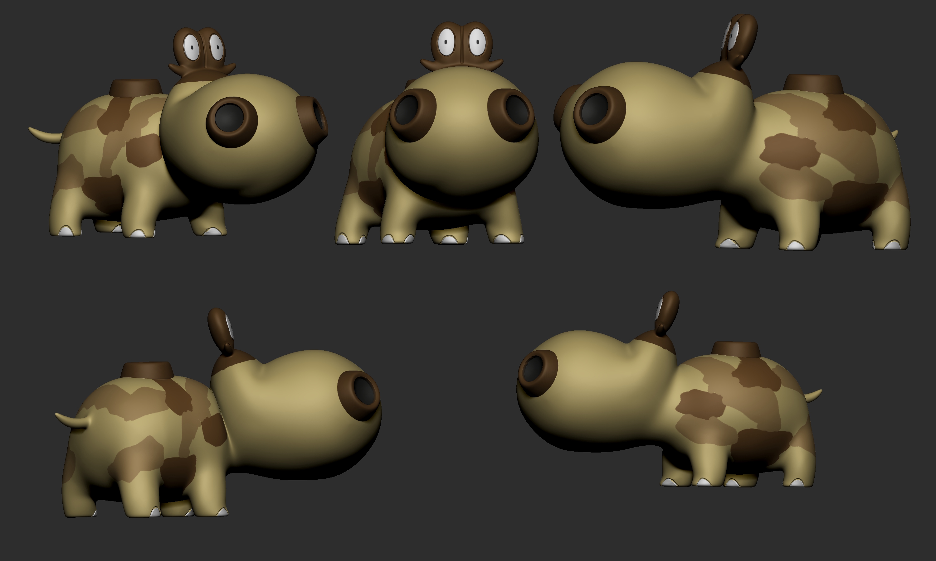 STL file Pokemon - Hippopotas and Hippowdon with 2 different poses 🐉 ...