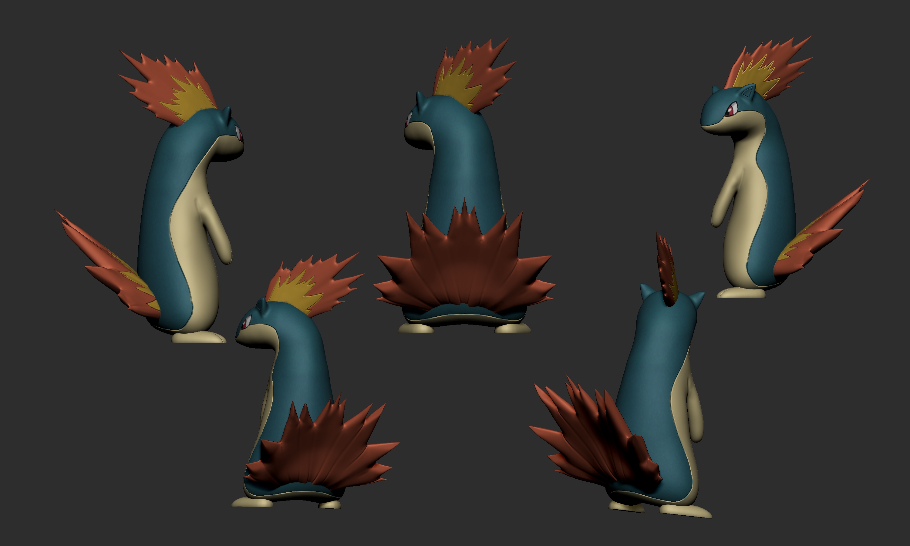 STL file Pokemon - Quilava 🐉 ・Design to download and 3D print・Cults