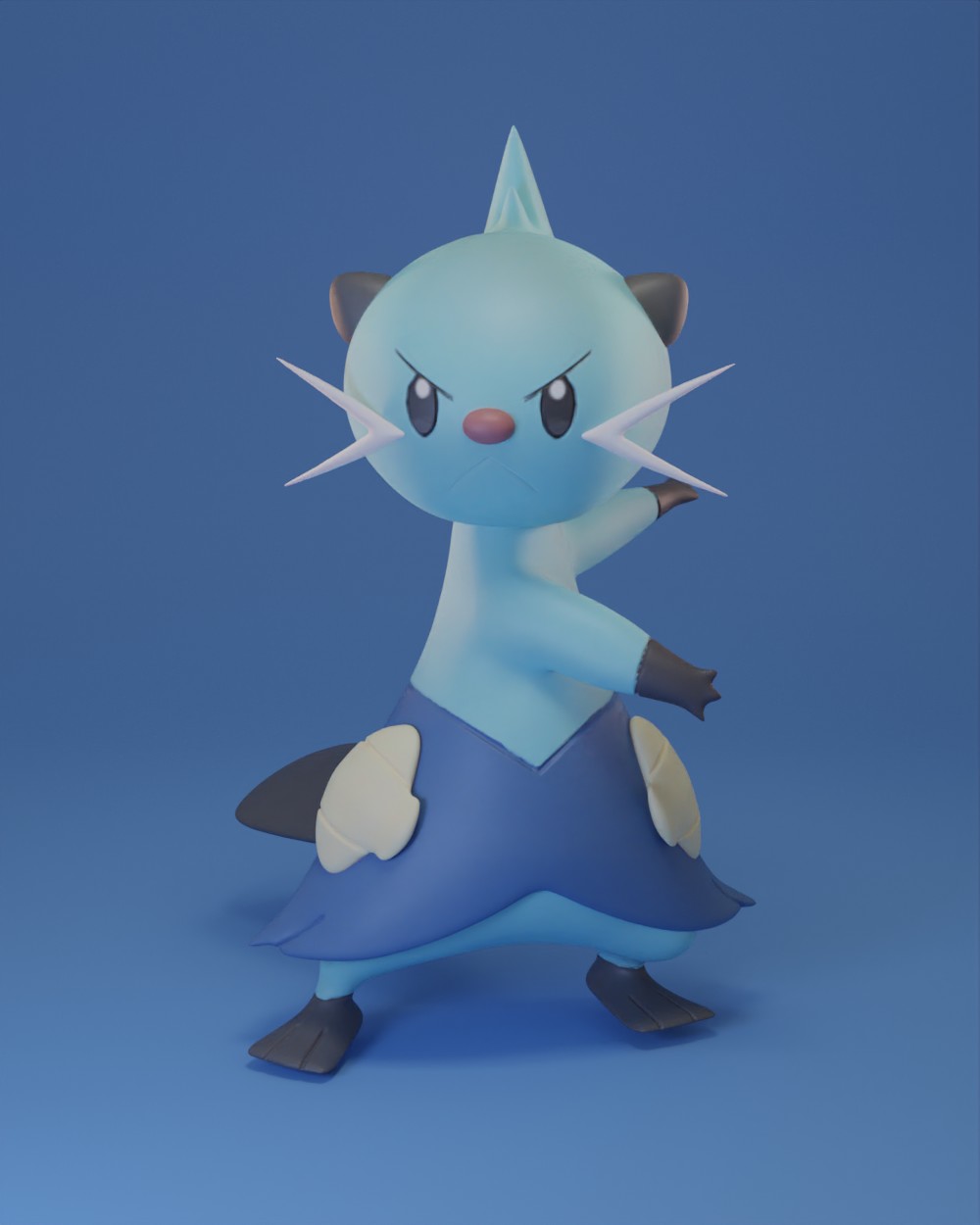🐉 Pokemon - Dewott・ OBJ File for ・Cults