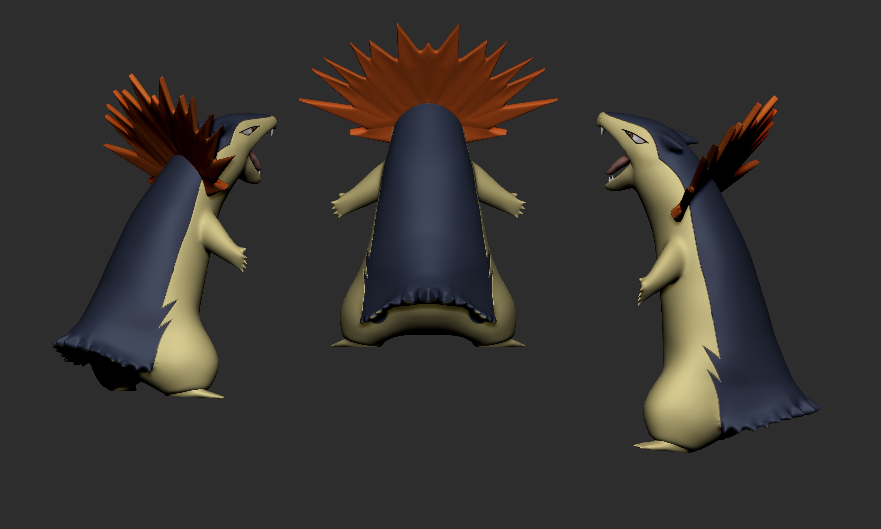 🐉 Pokemon - Typhlosion・Archivo STL para ・Cults