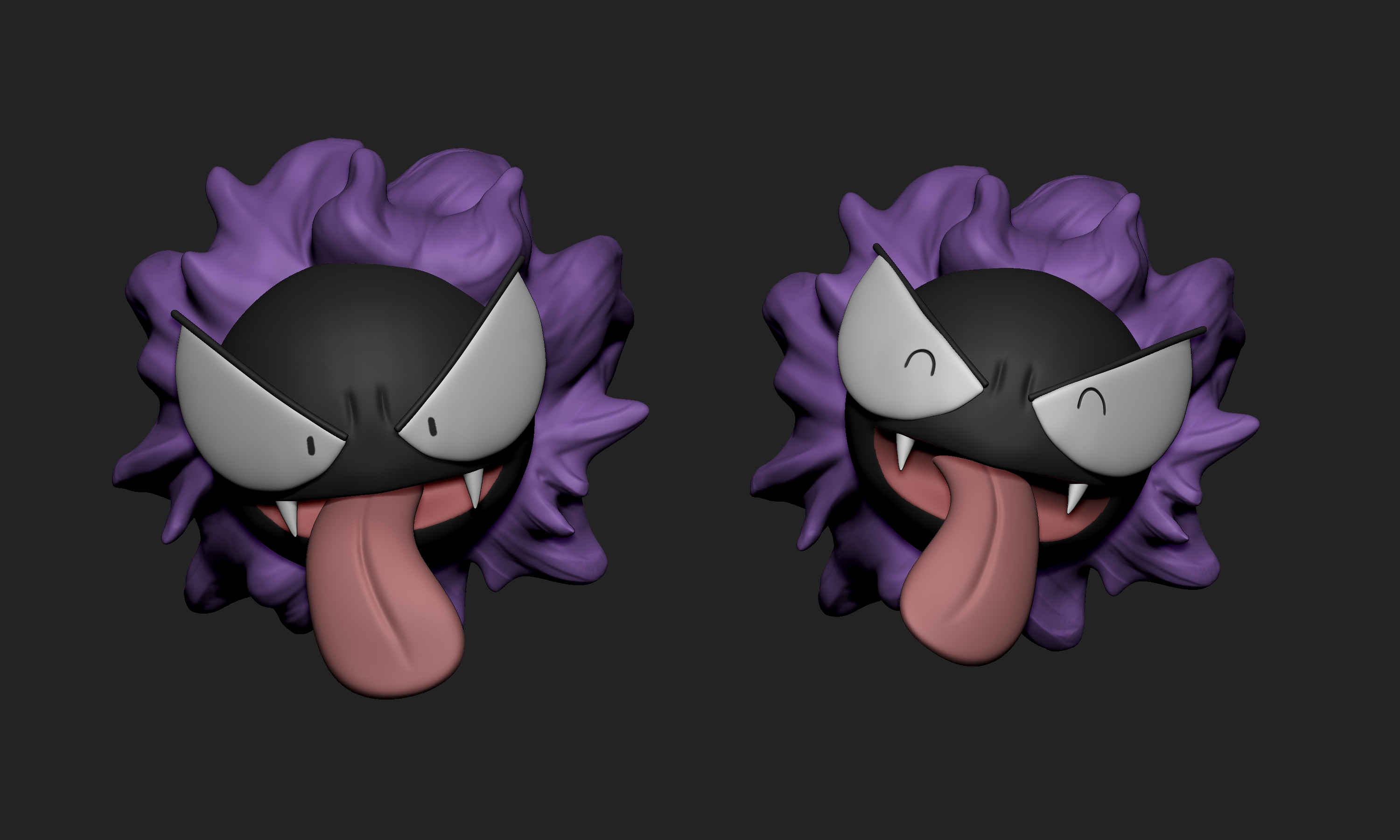 Archivo STL Pokemon - Gastly con 2 poses diferentes 🐉 ・Plan para ...