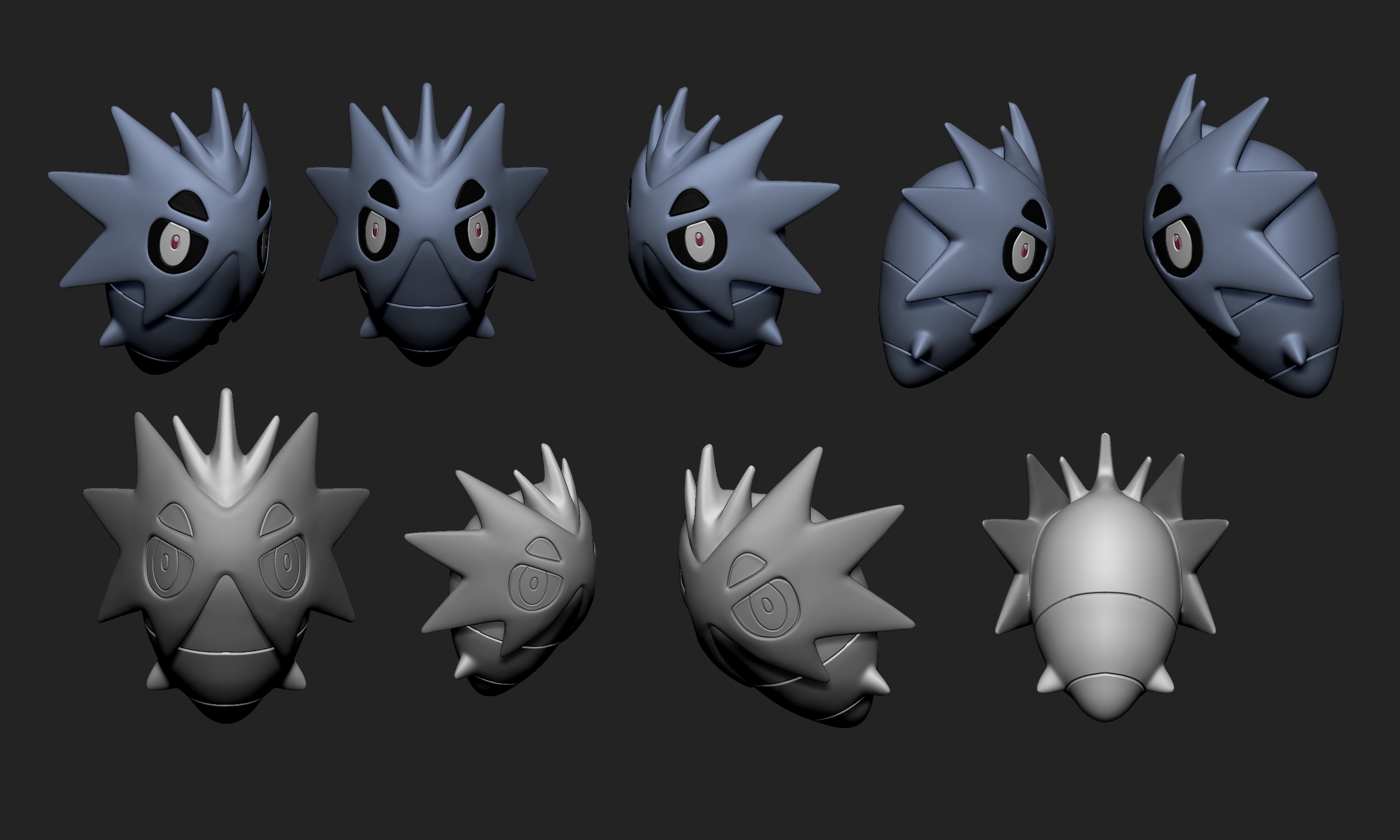 Fichier STL Pokemon - Pupitar 🐉・Plan pour impression 3D à télécharger・Cults