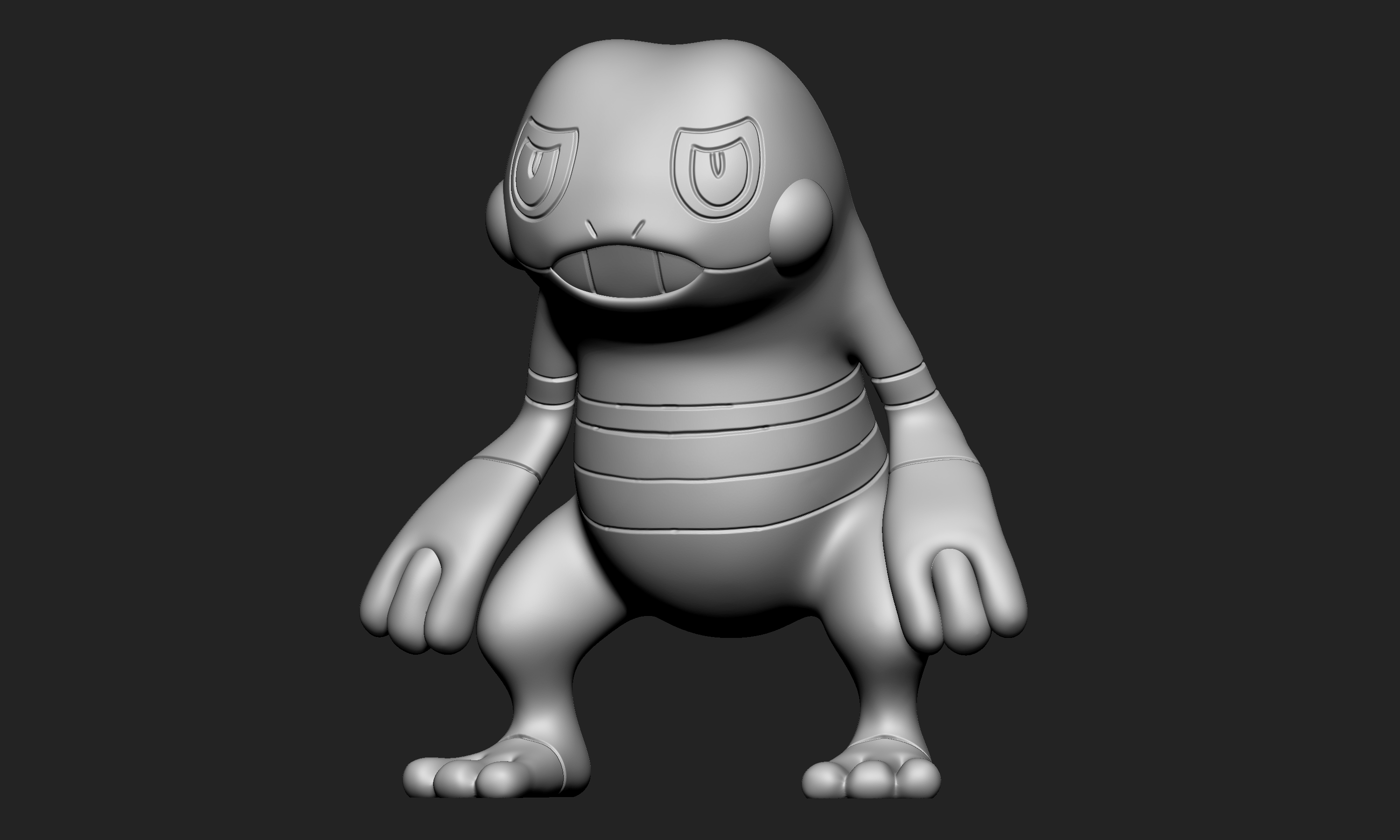 STL file Pokemon - Croagunk 🐉 ・3D printing template to download・Cults