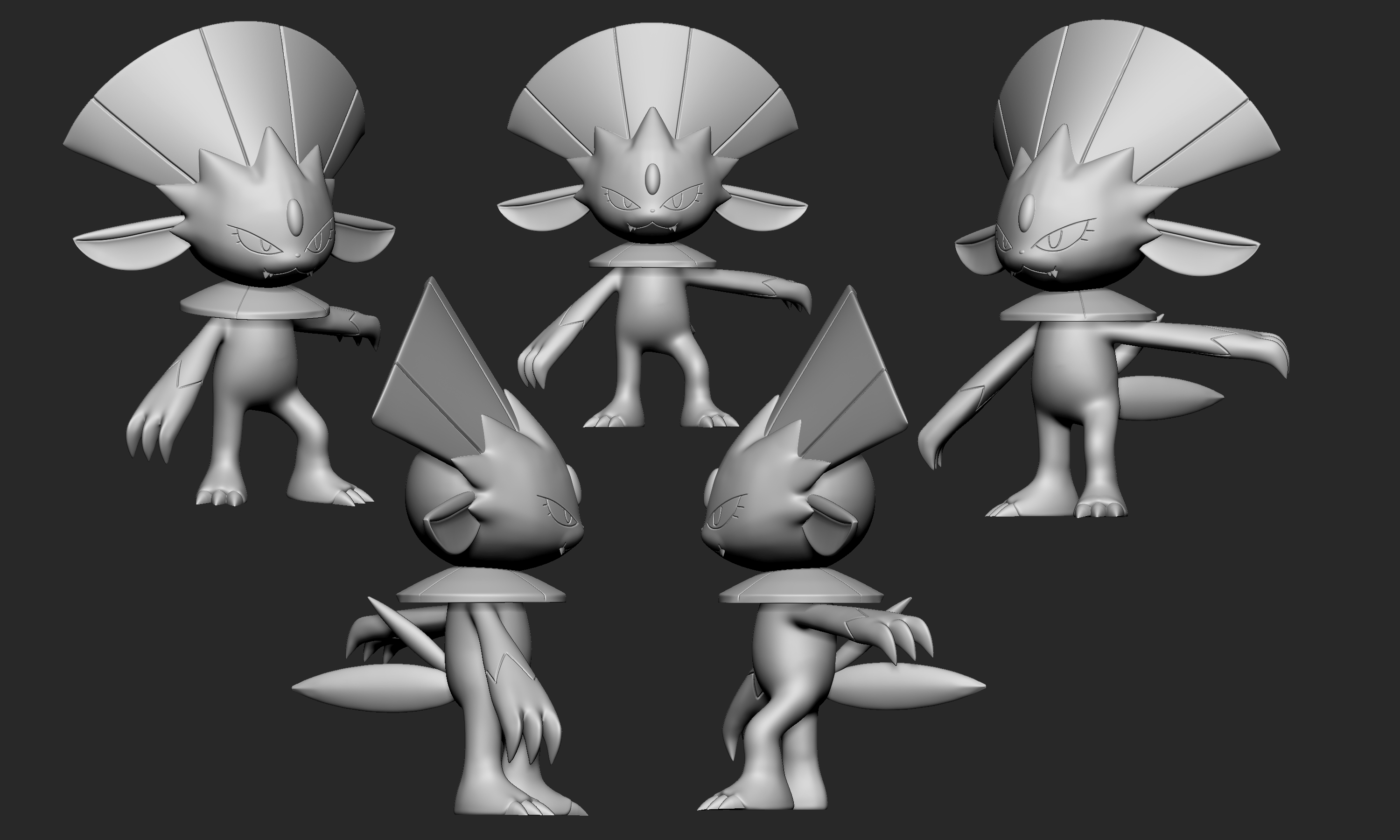 Archivo STL Pokemon - Sneasel y Weavile con 2 poses diferentes 🐉 ...