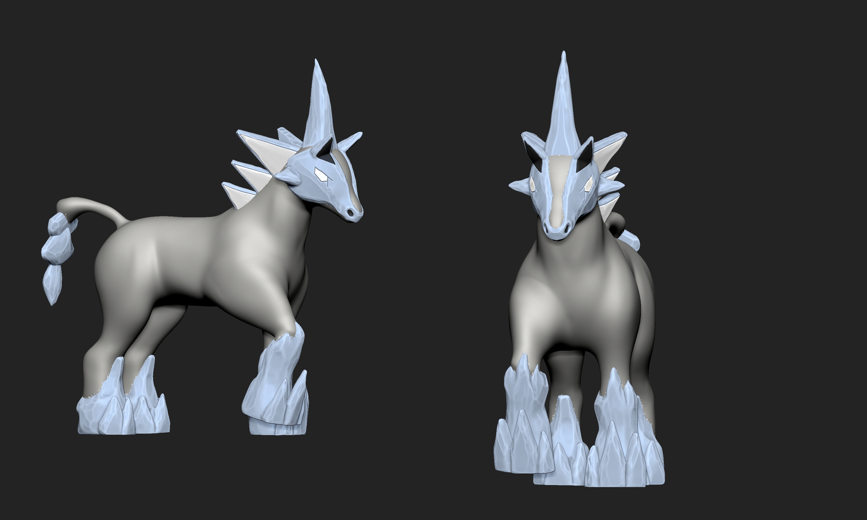 🐉 Pokemon - Glastrier・ STL File for ・Cults