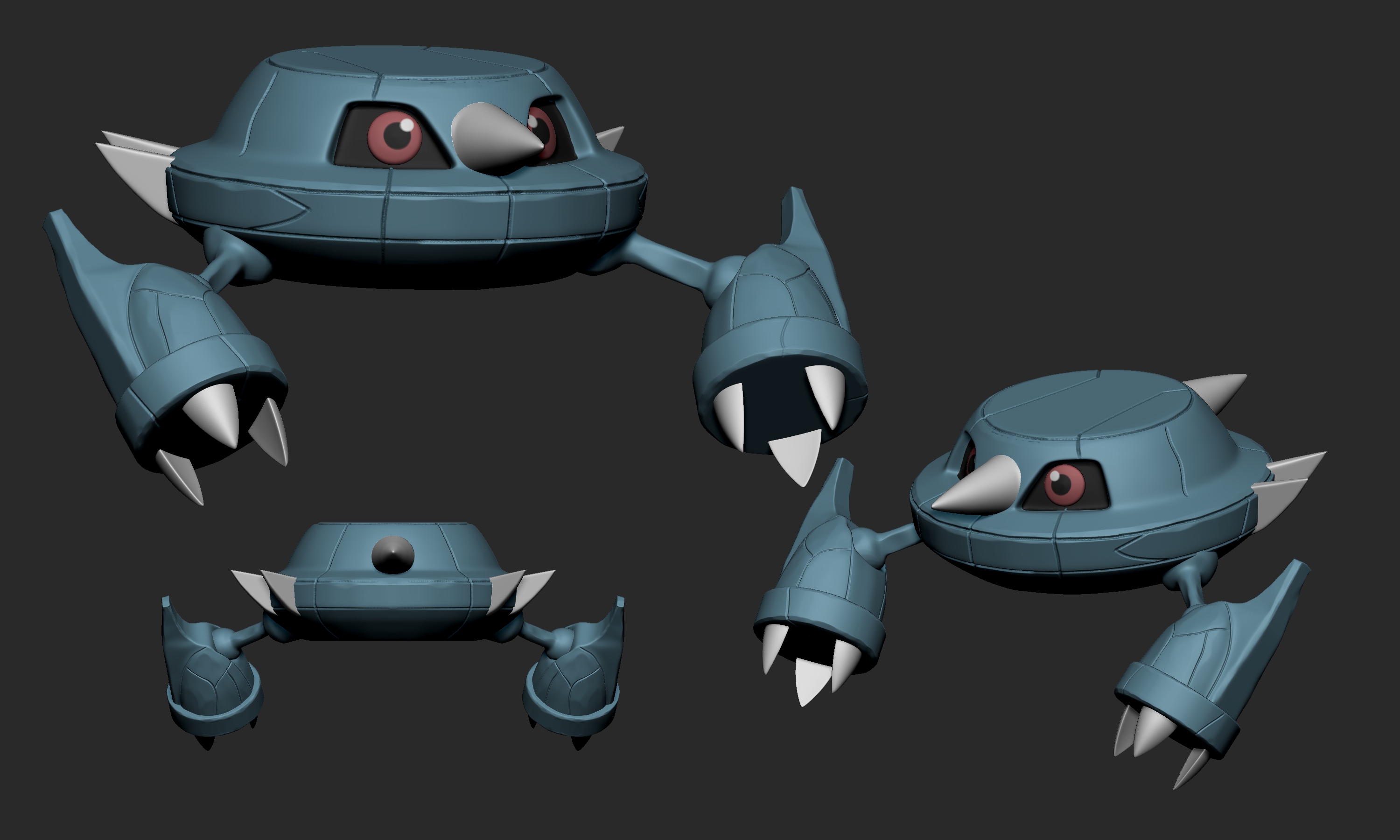Archivo STL Pokemon - Metang 🐉・Plan imprimible en 3D para descargar・Cults