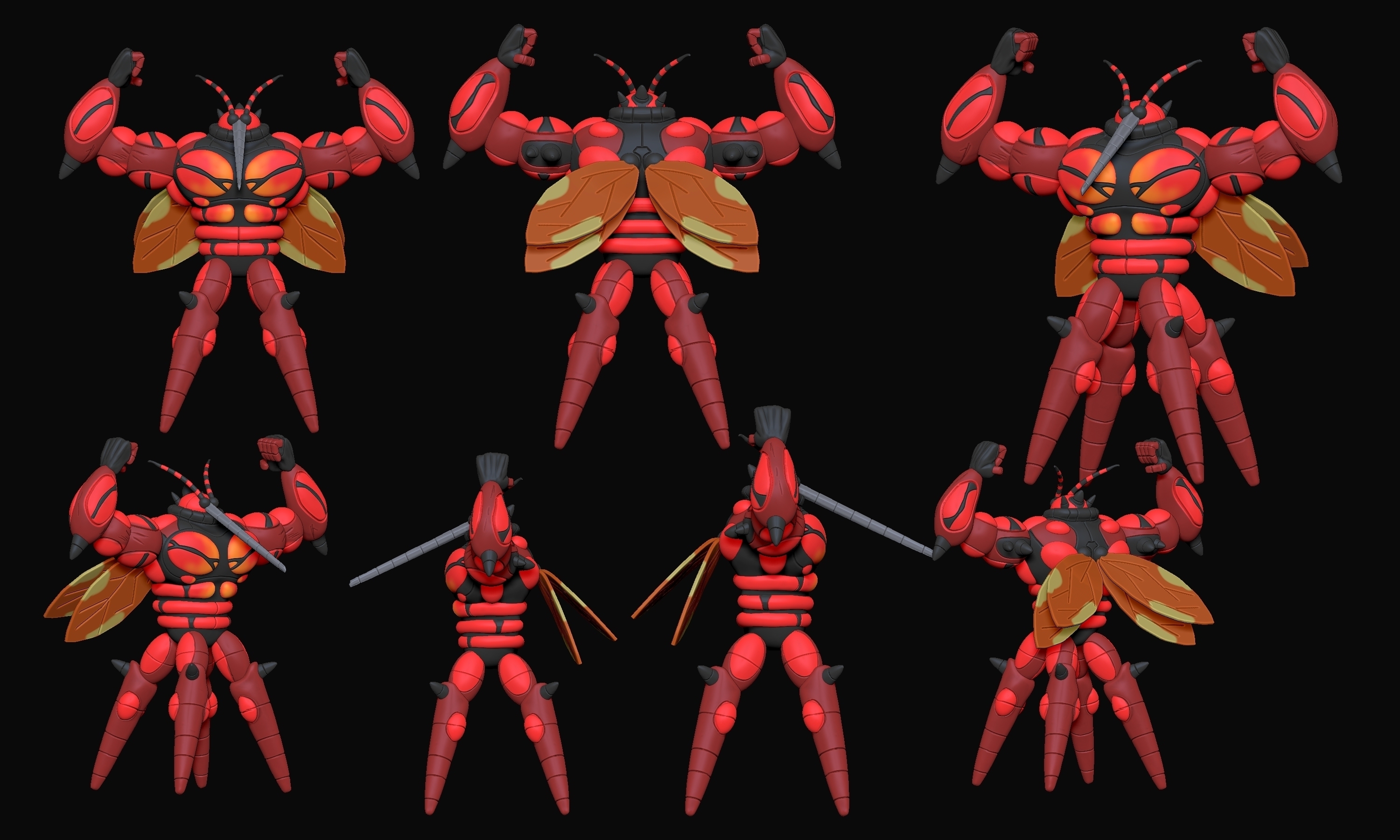 🐉 Pokemon - Buzzwole(with cuts and as a whole)・ OBJ File for ・Cults