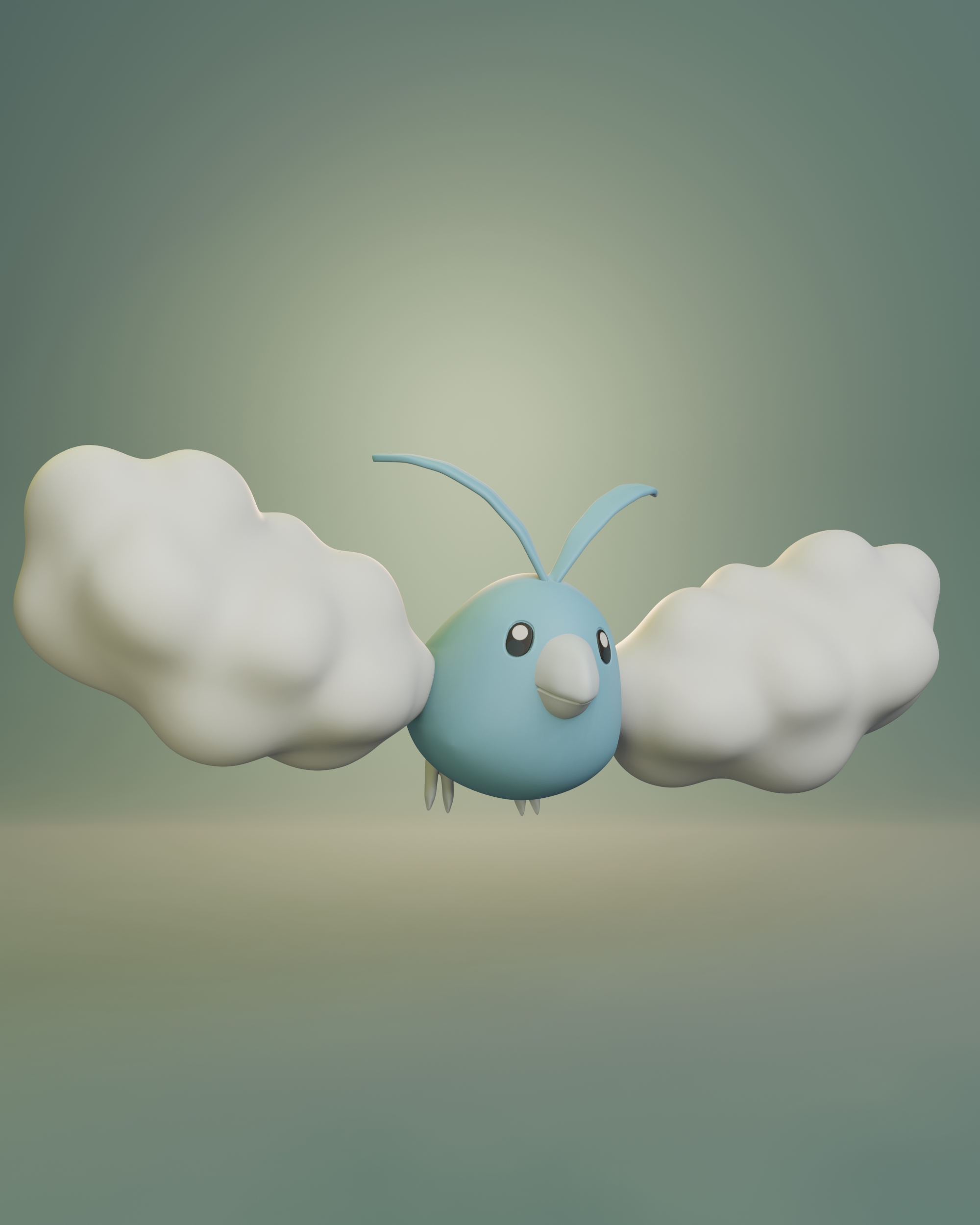 STL file Pokemon - Swablu 🐉 ・3D print model to download・Cults