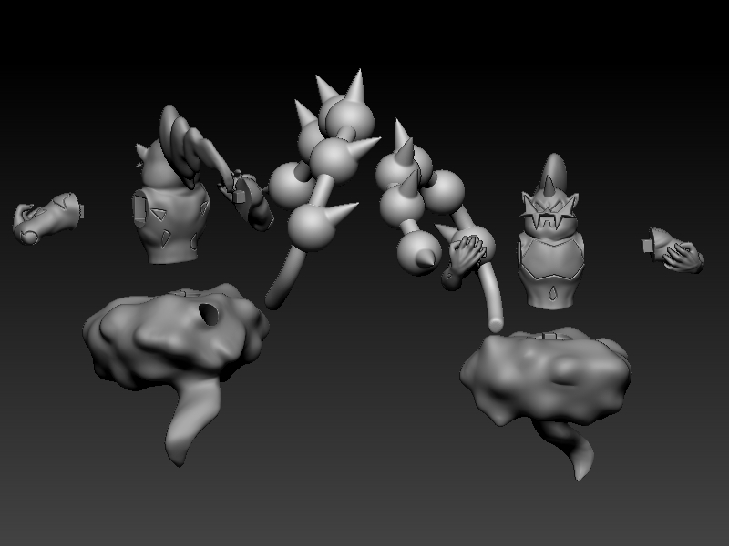 Archivo OBJ Pokemon - Thundurus(con cortes y entero) 🐉 ・Plan para ...