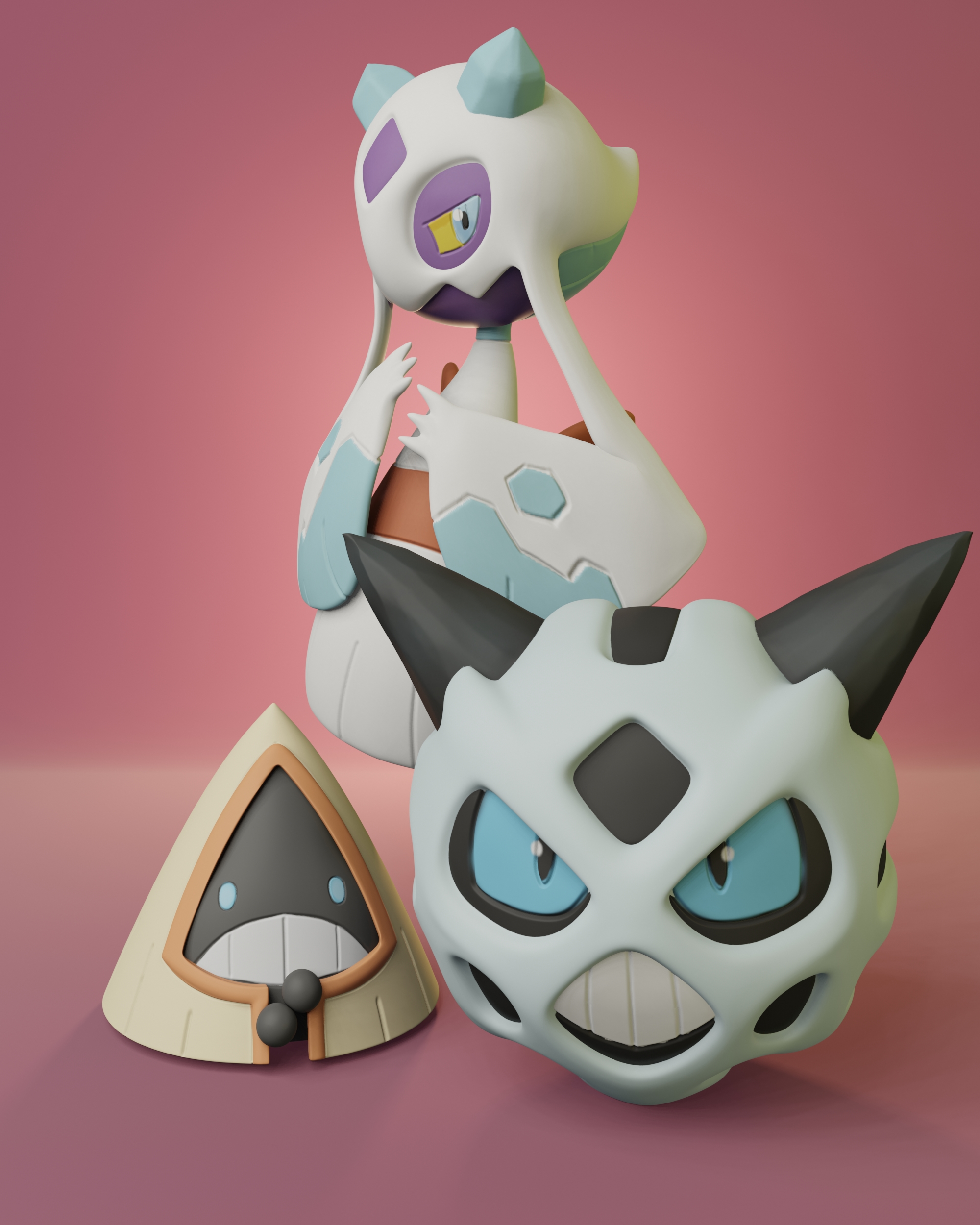 Fichier STL Pokemon - Snorunt, Glalie et Froslass 🐉・Modèle pour ...