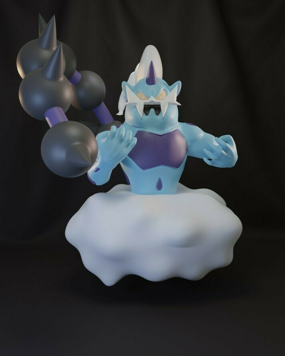 Archivo OBJ Pokemon - Thundurus(con cortes y entero) 🐉 ・Plan para ...