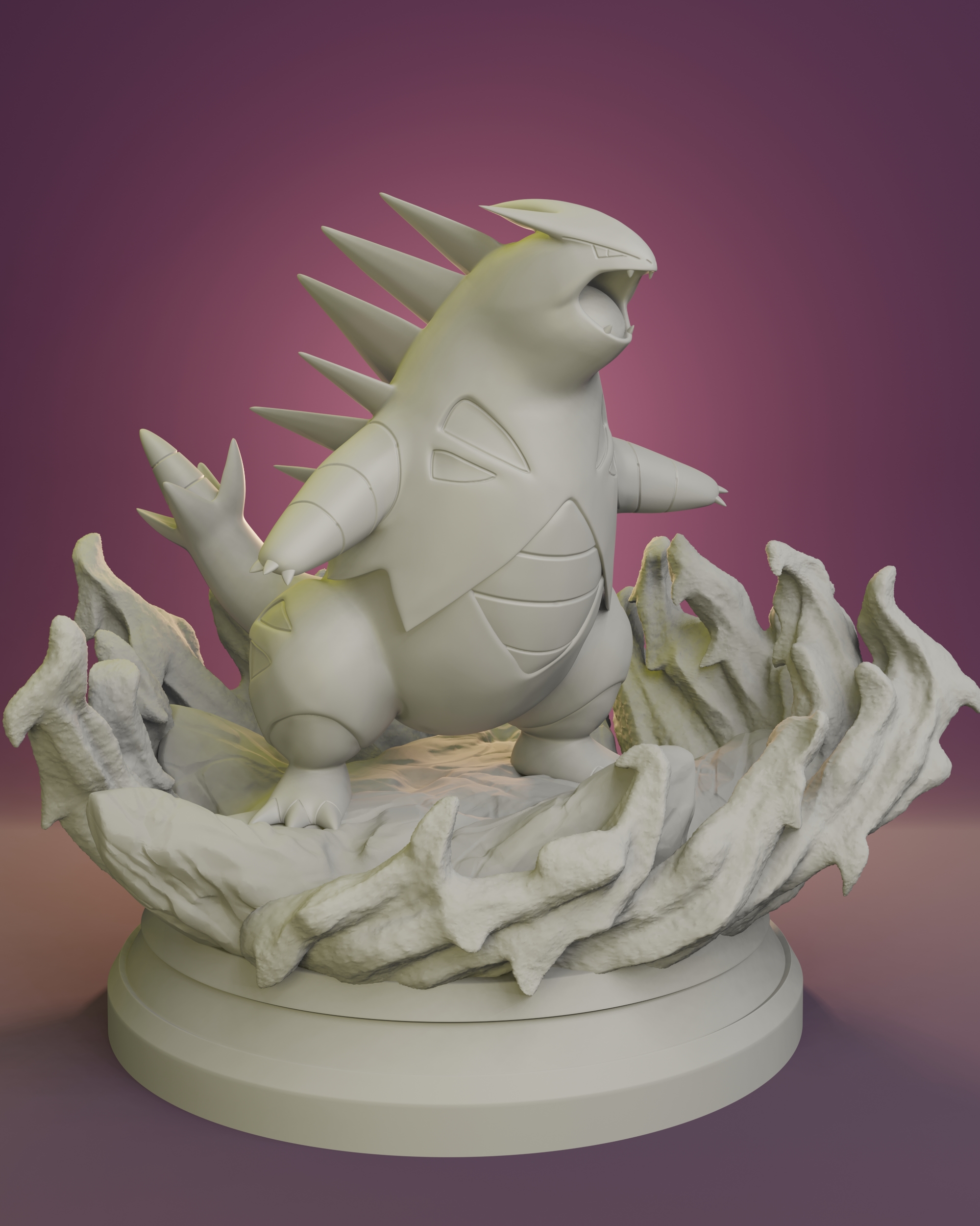 Fichier STL Pokemon - Figurine Tyranitar 🐉・Modèle imprimable en 3D à ...