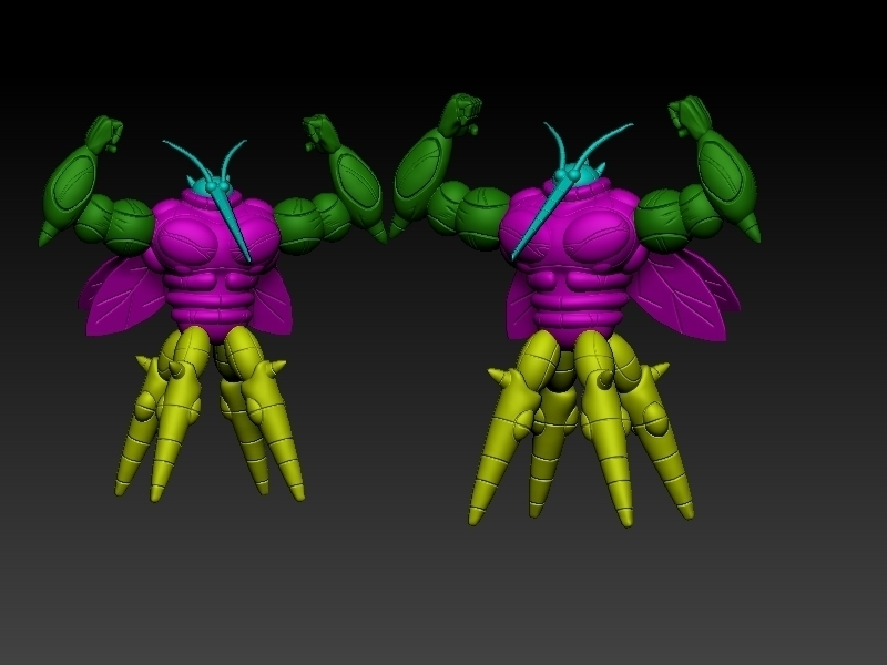 🐉 Pokemon - Buzzwole(with cuts and as a whole)・ OBJ File for ・Cults