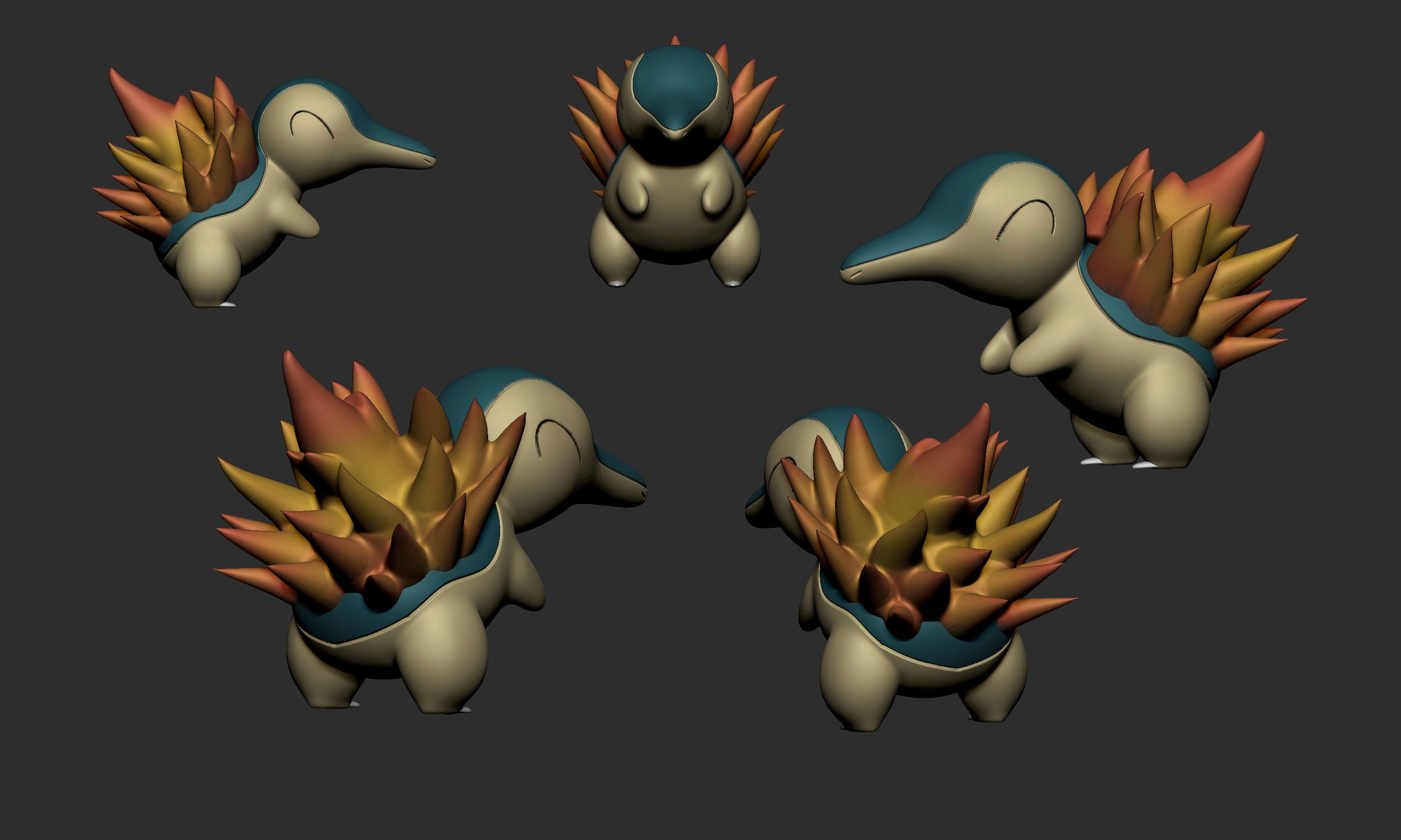 Archivo STL Pokemon - Cyndaquil 🐉・Diseño de impresora 3D para descargar ...