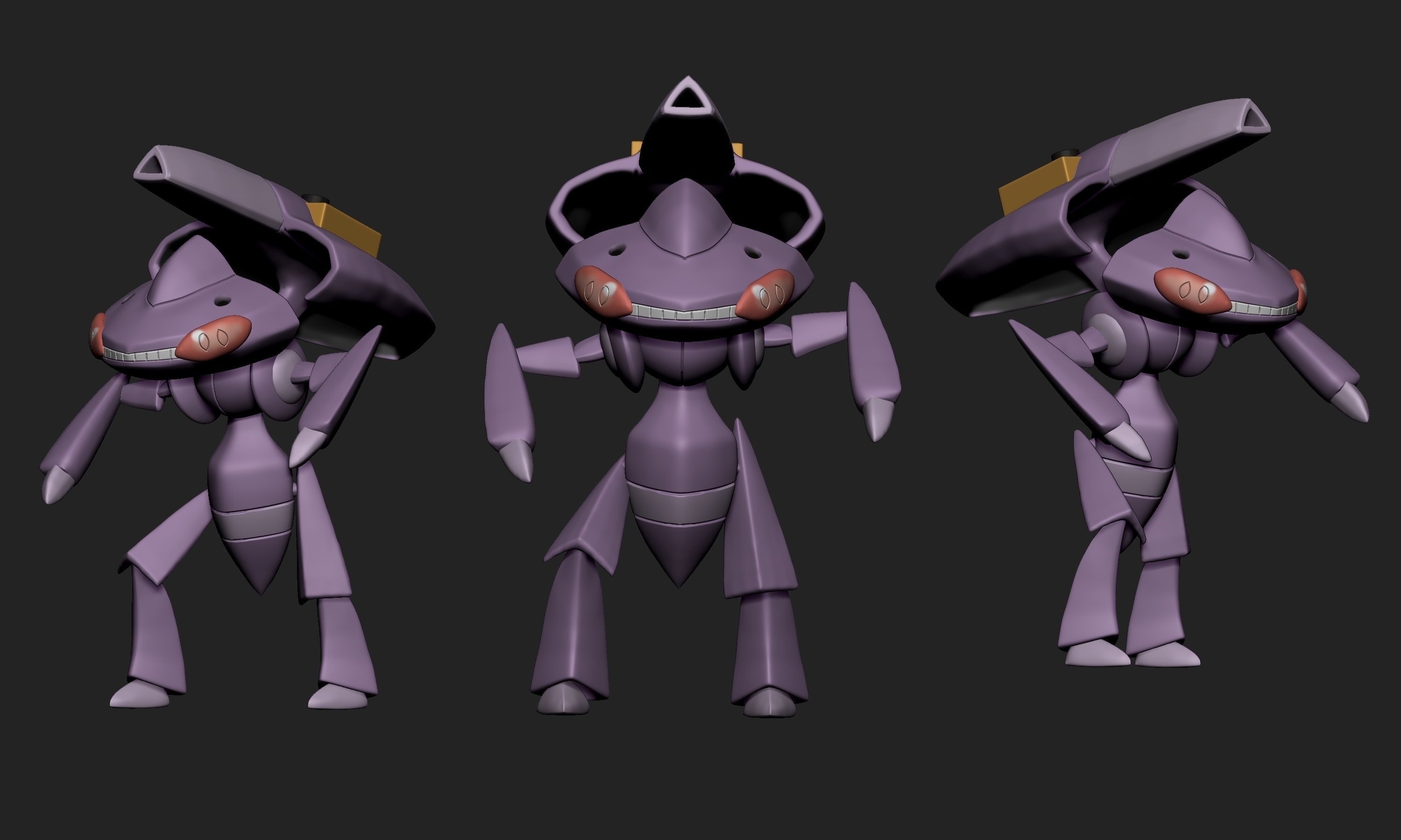 🐉 Pokemon - Genesect(with cuts and as a whole)・ OBJ File for ・Cults