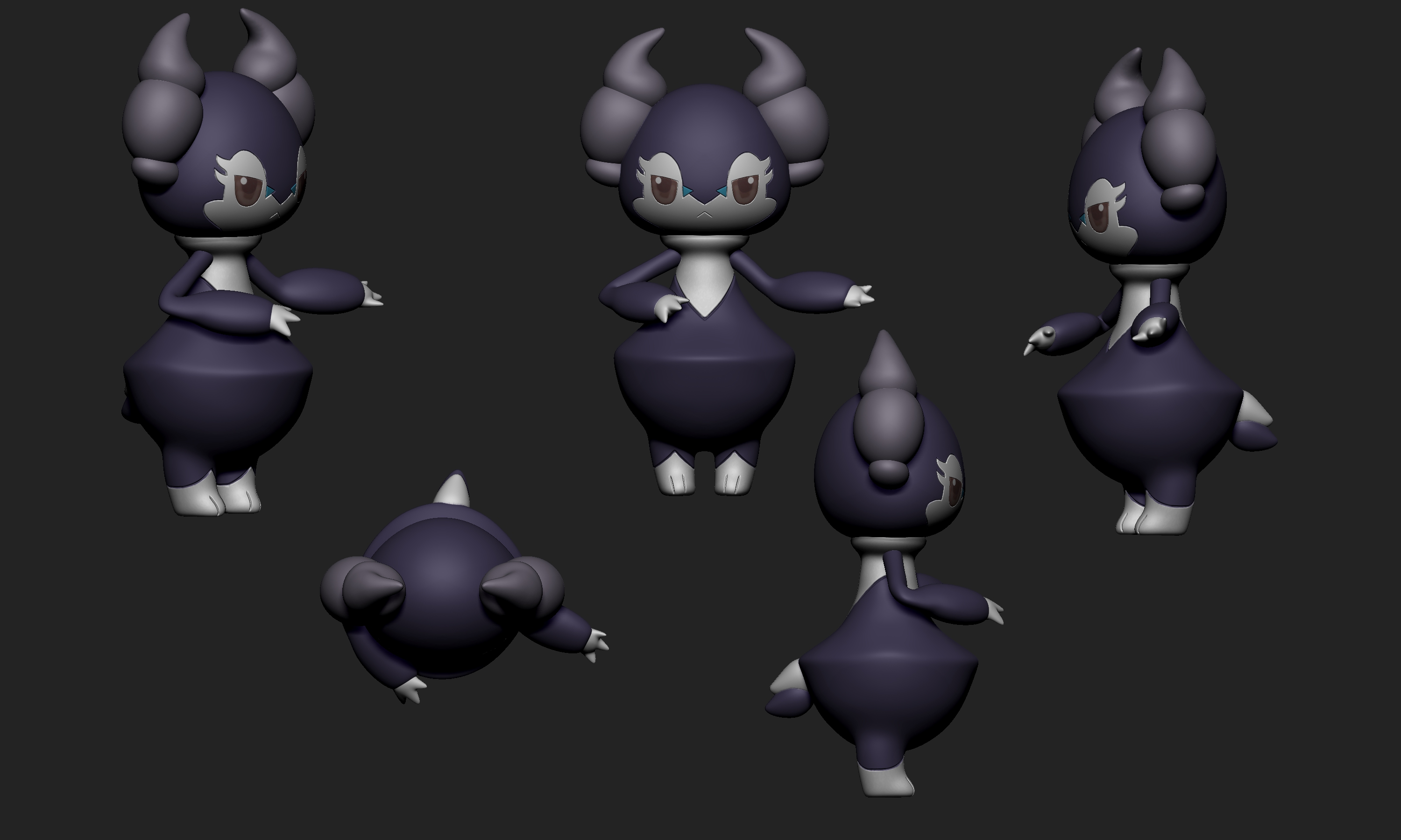 🐉 Pokemon - Male Indeedee and Female Indeedee・ STL File for ・Cults