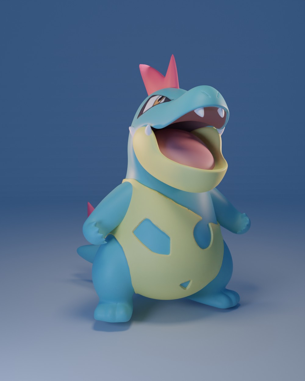 🐉 Pokemon - Croconaw・Archivo OBJ para ・Cults