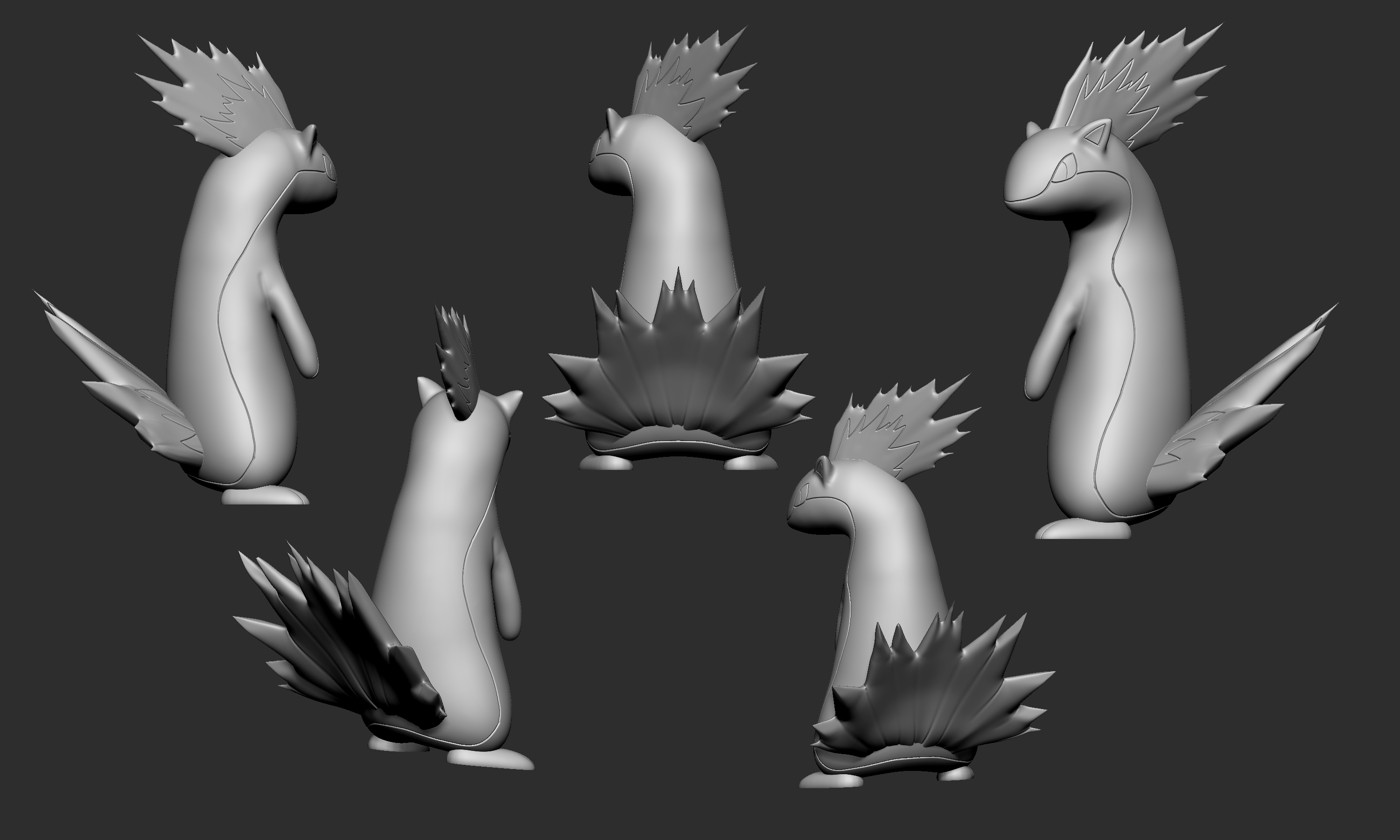 STL file Pokemon - Quilava 🐉 ・Design to download and 3D print・Cults