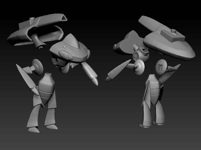 🐉 Pokemon - Genesect(with cuts and as a whole)・ OBJ File for ・Cults