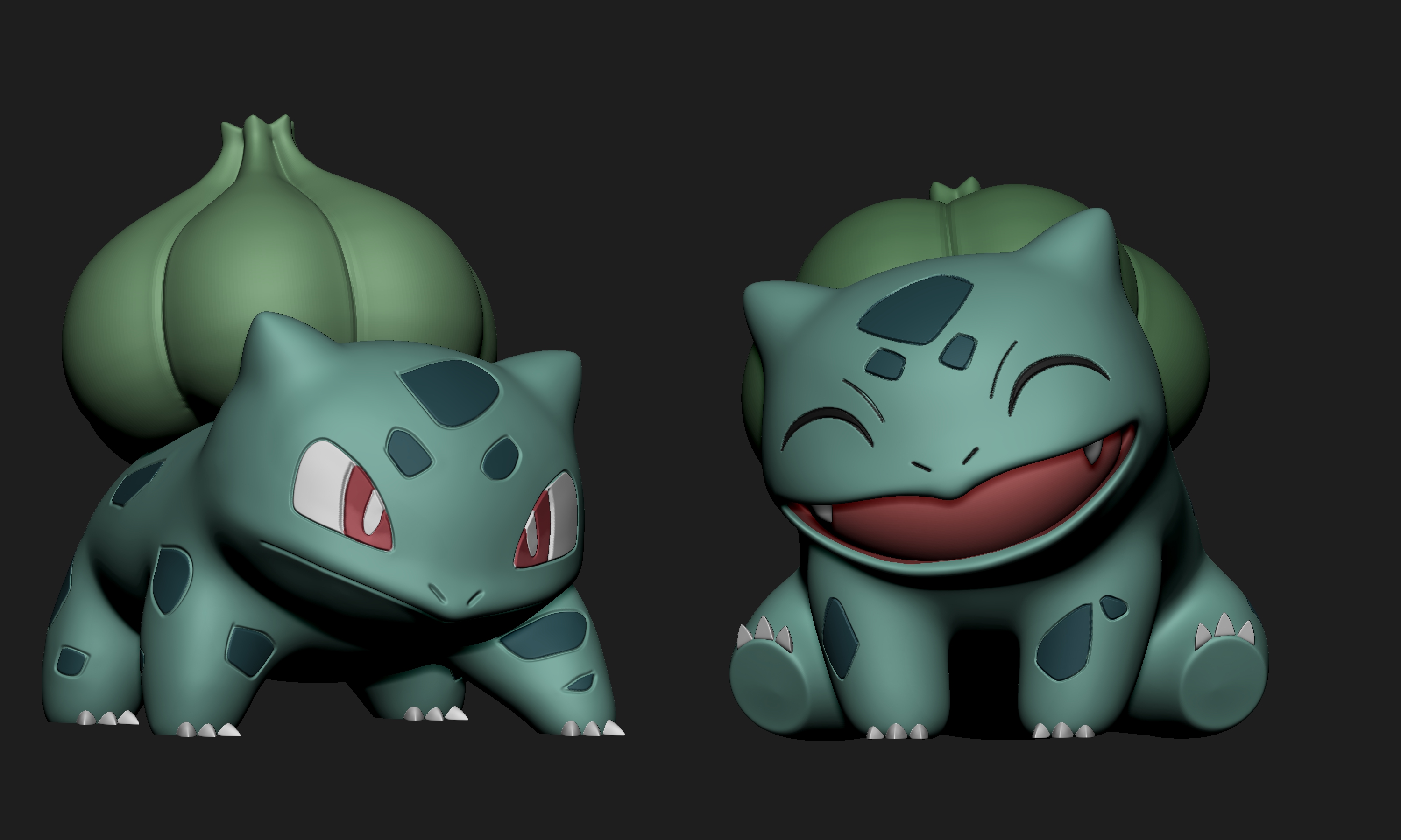 arquivo STL Pokemon - Bulbasaur( 2 poses diferentes) 🐉 ・modelo de ...