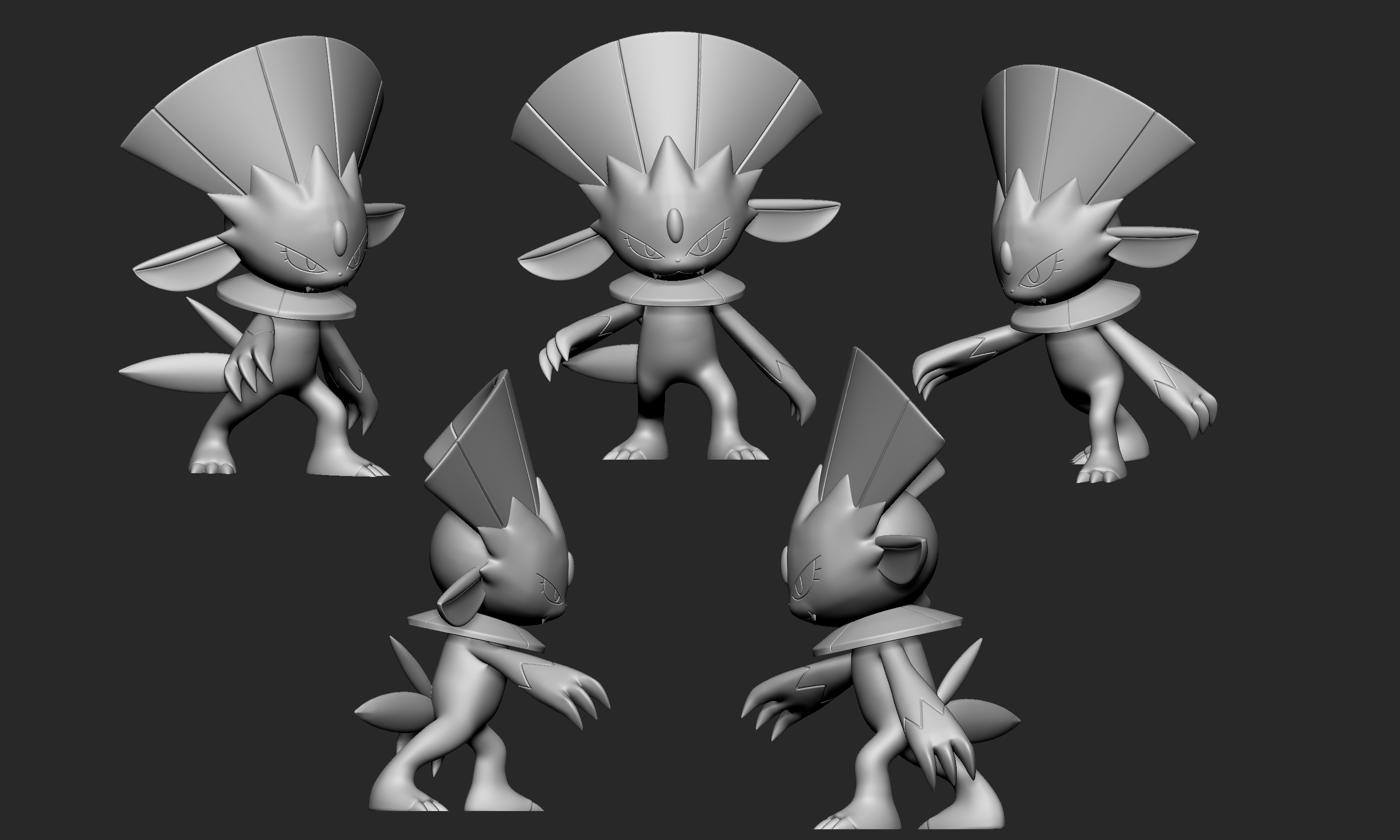 Archivo STL Pokemon - Sneasel y Weavile con 2 poses diferentes 🐉 ...