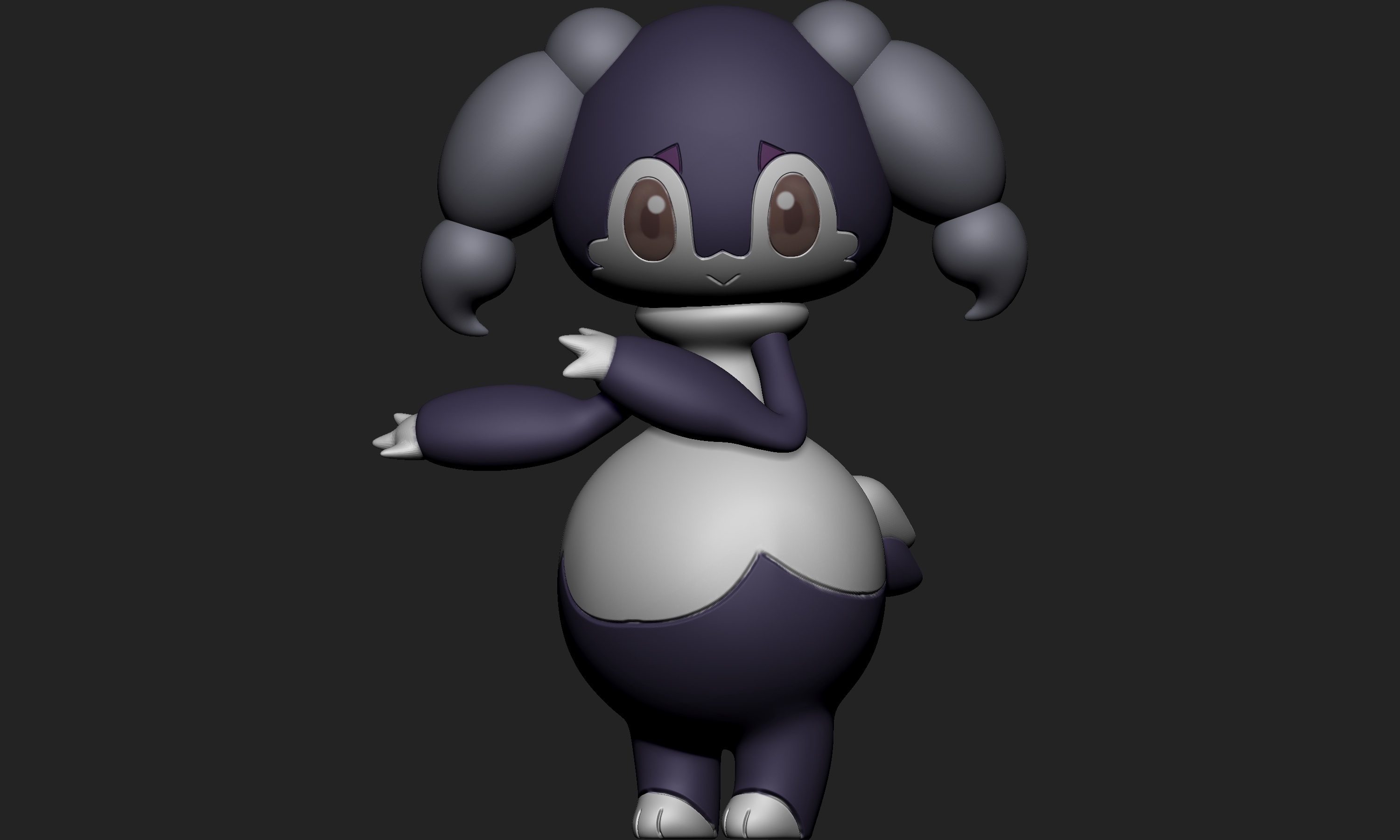 🐉 Pokemon - Female Indeedee・ STL File for ・Cults