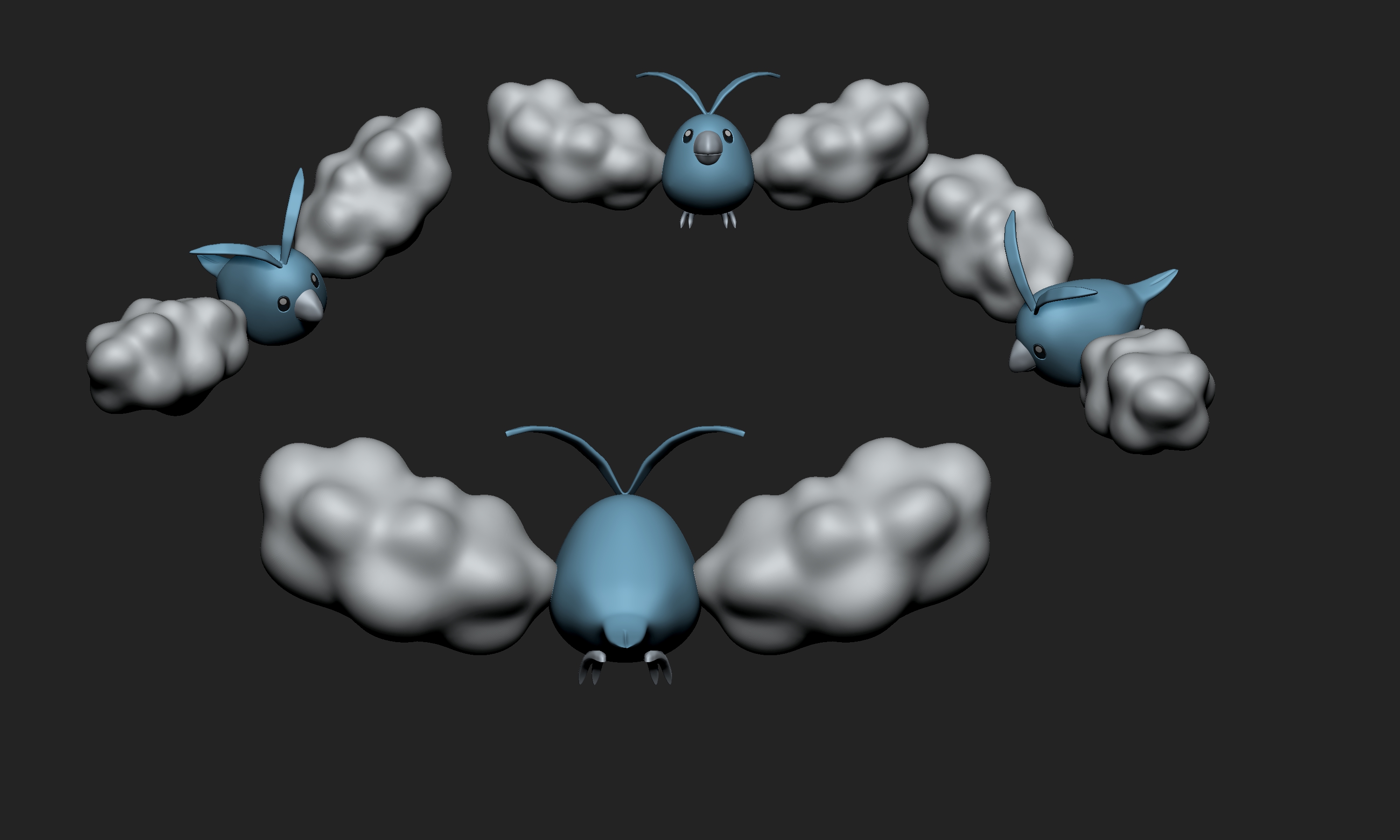 STL file Pokemon - Swablu 🐉 ・3D print model to download・Cults