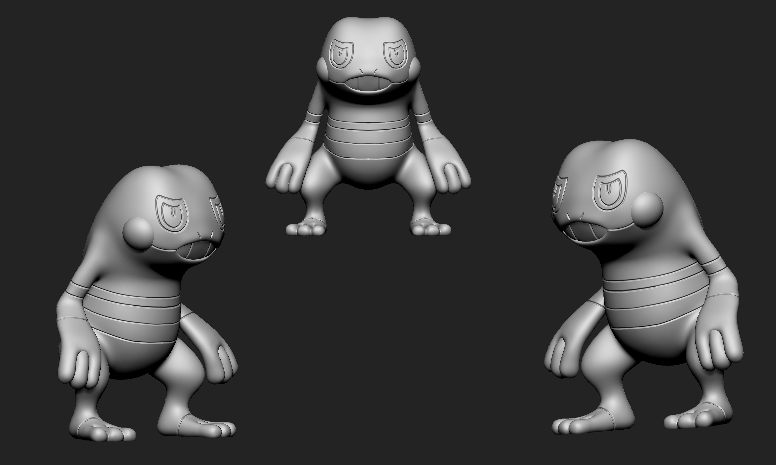 STL file Pokemon - Croagunk 🐉 ・3D printing template to download・Cults
