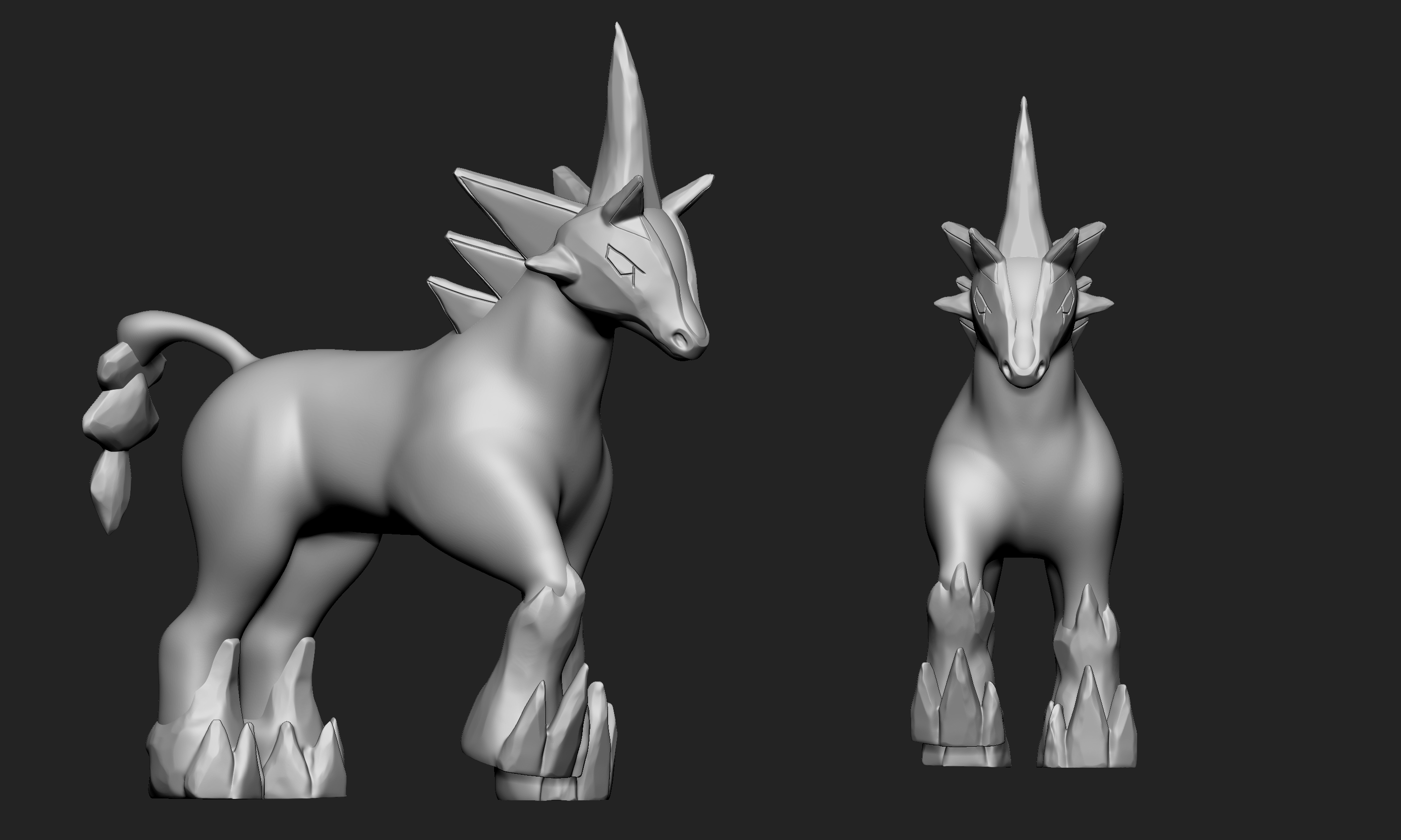 🐉 Pokemon - Glastrier・ STL File for ・Cults