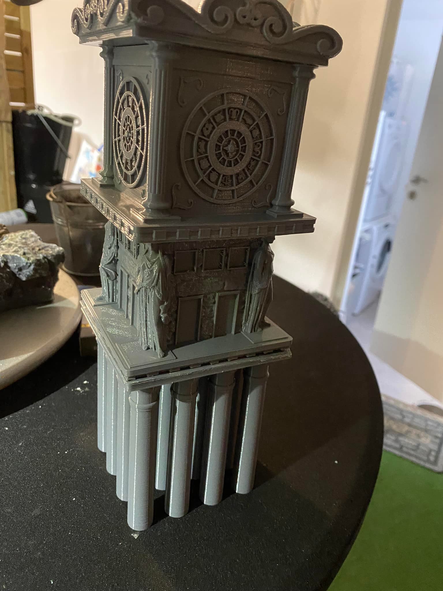 🎲 saint seiya torre reloj santuario・Archivo STL Gratis para ・Cults