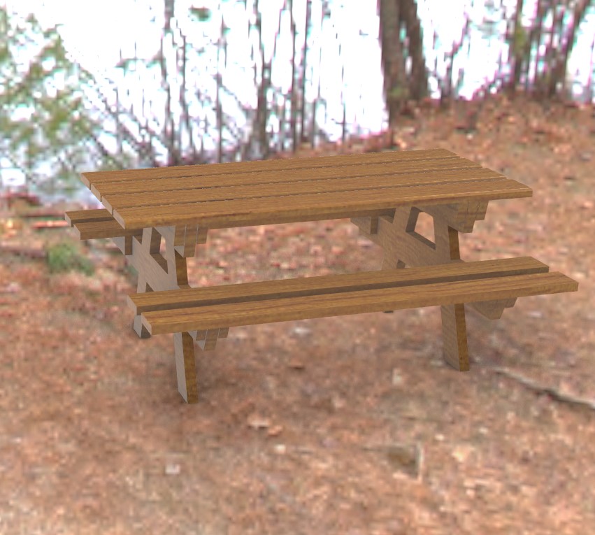 STL file Mini Pic Nic Table for Decoration 🪵 ・3D printable model to ...