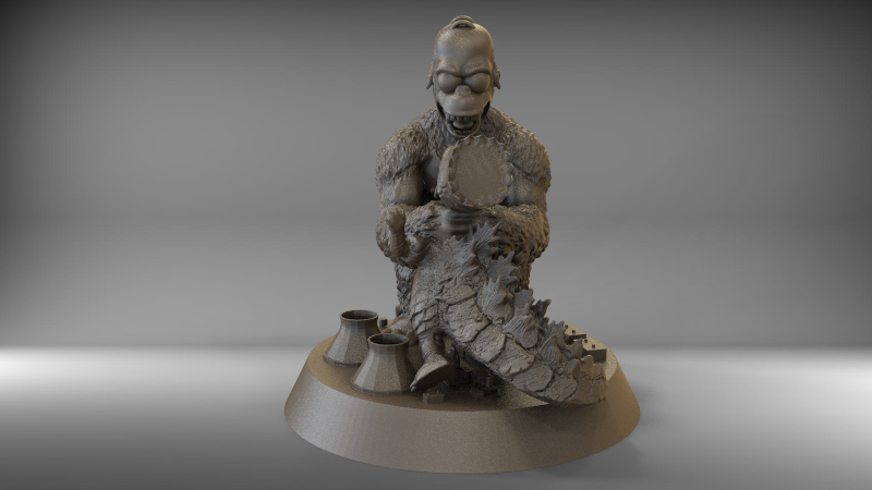 👾 Homer Kong Vs Bartzilla Little Demon・ 3D File for ・Cults