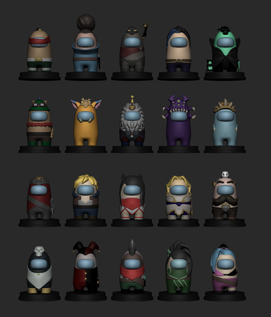 3D file Among us- League of Legends pack 🗿 ・3D printing template to ...