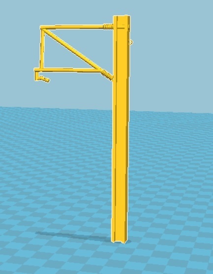 STL file OO Gauge British Rail Catenary and pantograph 🚆 ・3D print ...