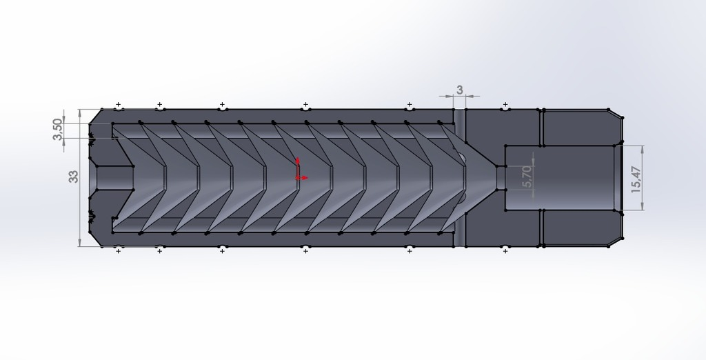 🔫 V2 - Airsoft Air rifle silencer - sound moderator for pellet guns ...