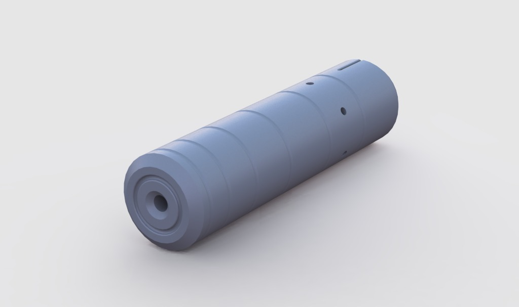 🔫 V2 - Airsoft Air rifle silencer - sound moderator for pellet guns ...