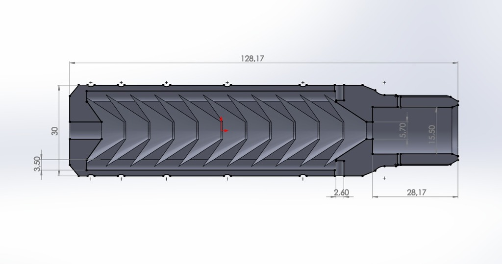🔫 V1 - Airsoft Air rifle silencer - sound moderator for pellet guns ...