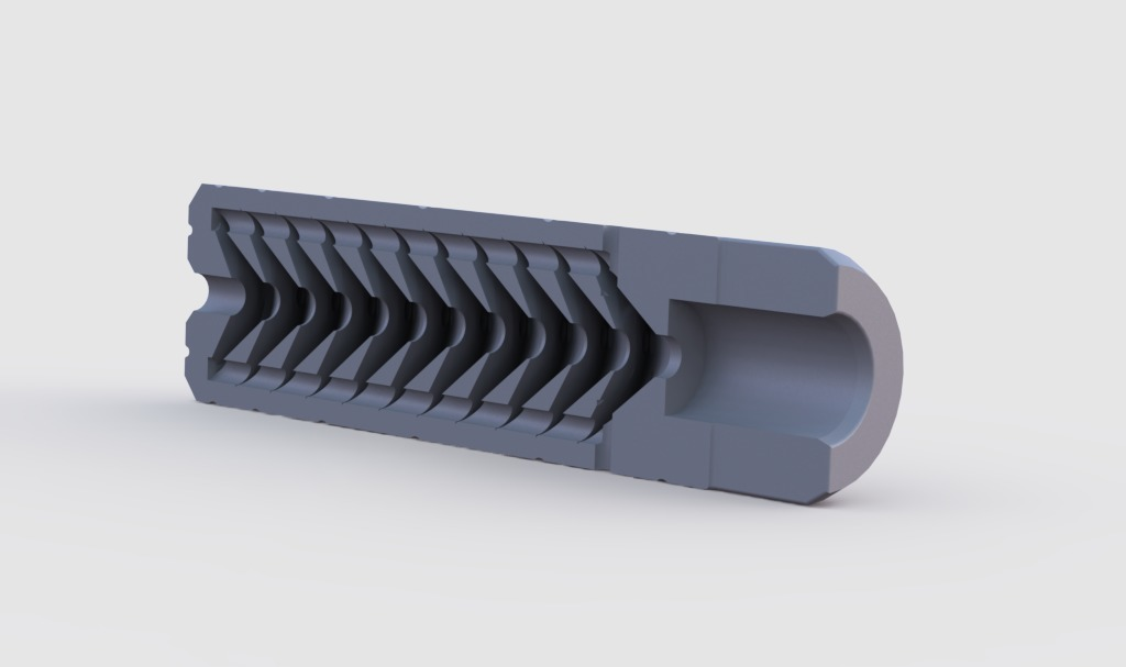 🔫 V3 - Thicker and stronger - Airsoft Air rifle silencer - sound ...