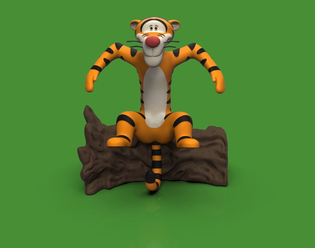 🐅 Tigger STL・ 3D File for ・Cults