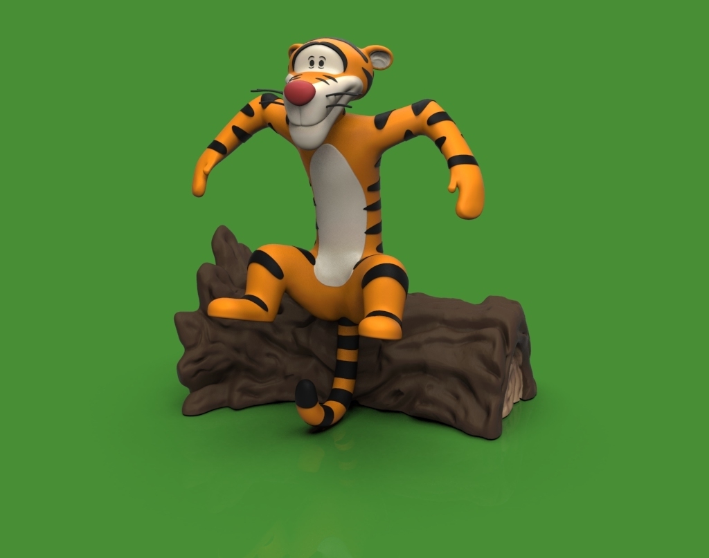 🐅 Tigger STL・ 3D File for ・Cults