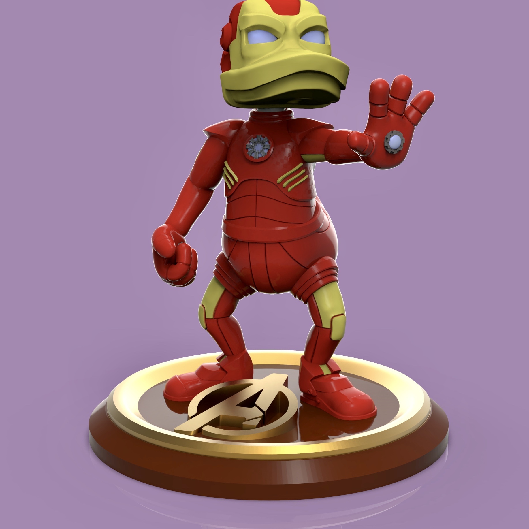 🦆 IRON DUCK STL・ 3D File for ・Cults