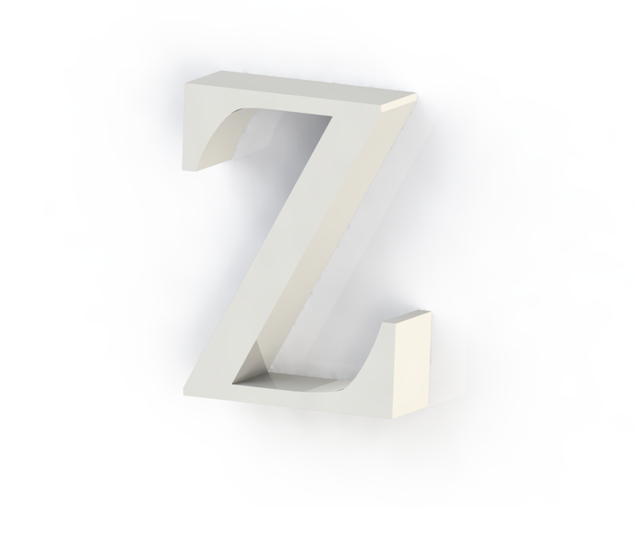 Free STL file Letter Z 🔢 ・Template to download and 3D print・Cults