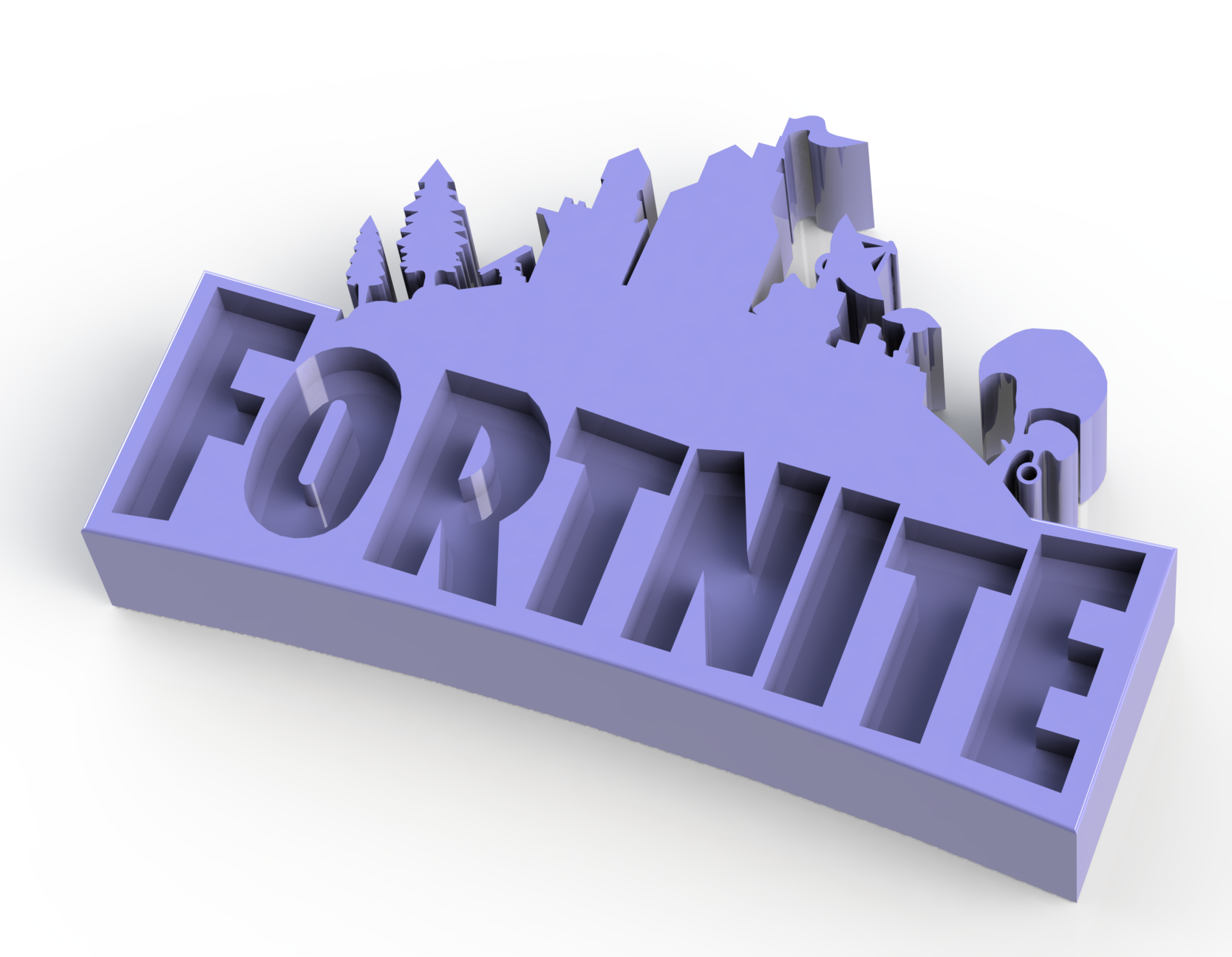 Free STL file FORTNITE Logo 🎲 ・Object to download and to 3D print・Cults