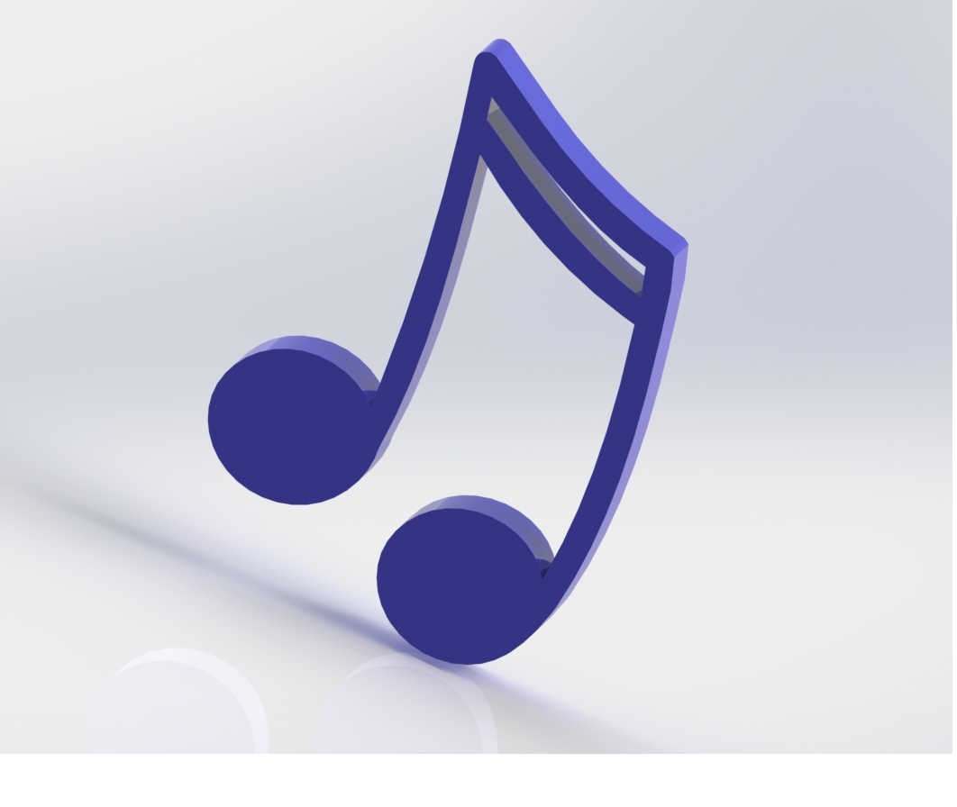 Free 3D file MUSICAL NOTE 🎵 ・3D printer design to download・Cults