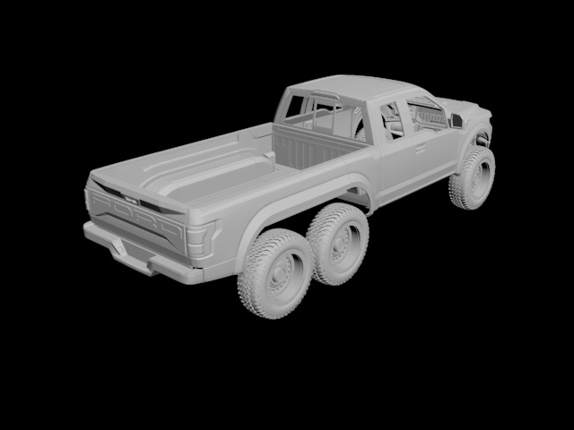 Archivo STL FORD RAPTOR 6x6 PARA TRX4/TRX6 🚙 ・Modelo de impresión 3D ...
